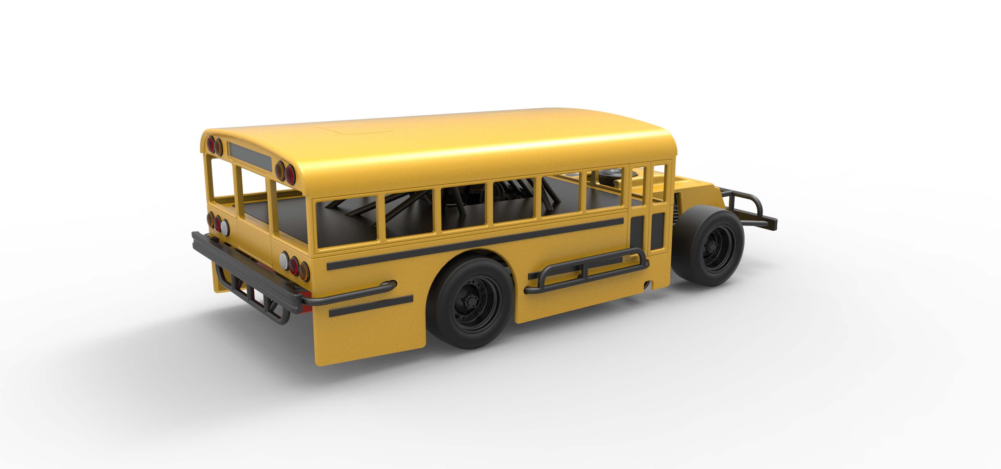 Outlaw Figure 8 Modified Stock Car as School Bus 1:25 - 3D Model by ...