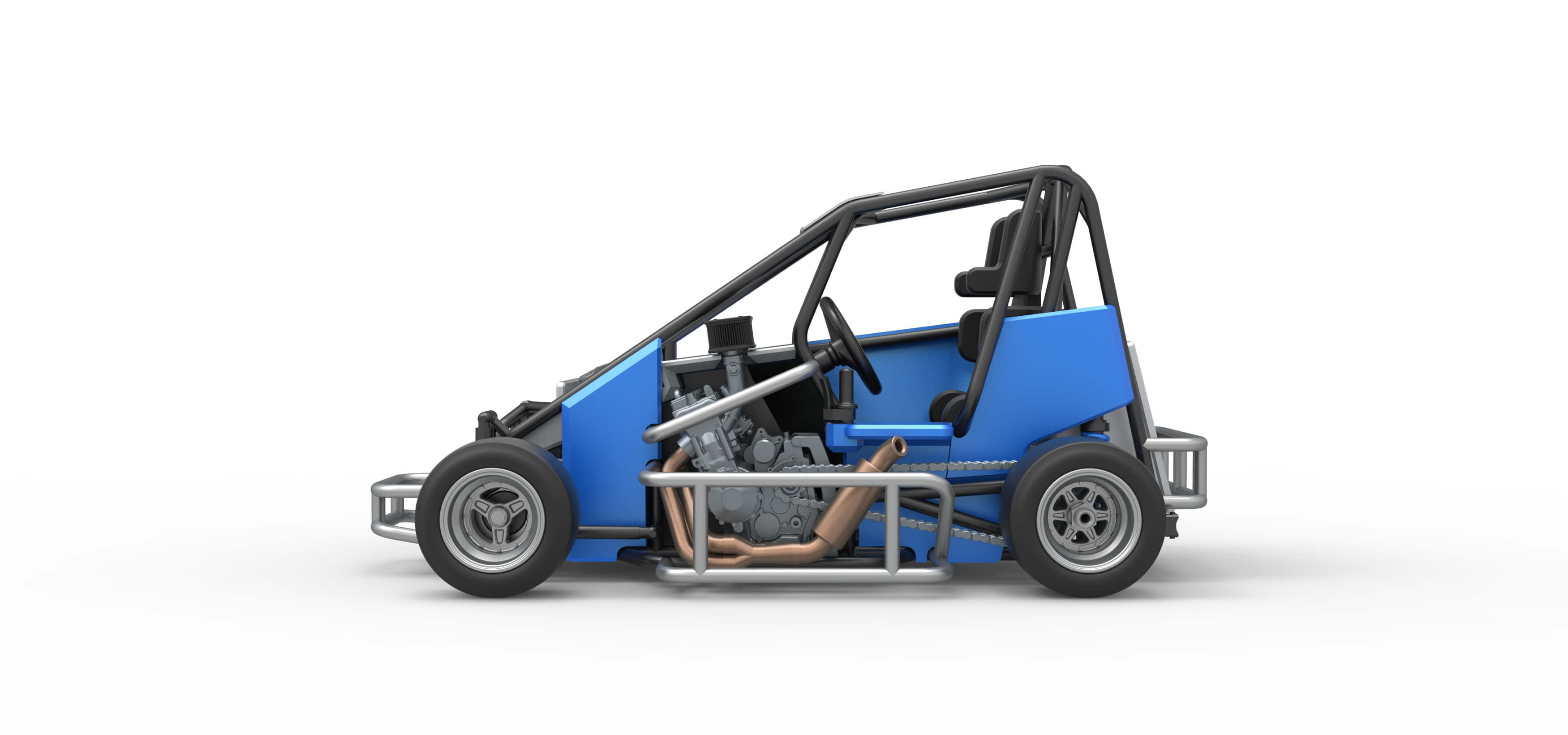 Pavement 600 Micro Sprint Car 1:25 - 3D Model by TechItemsRock