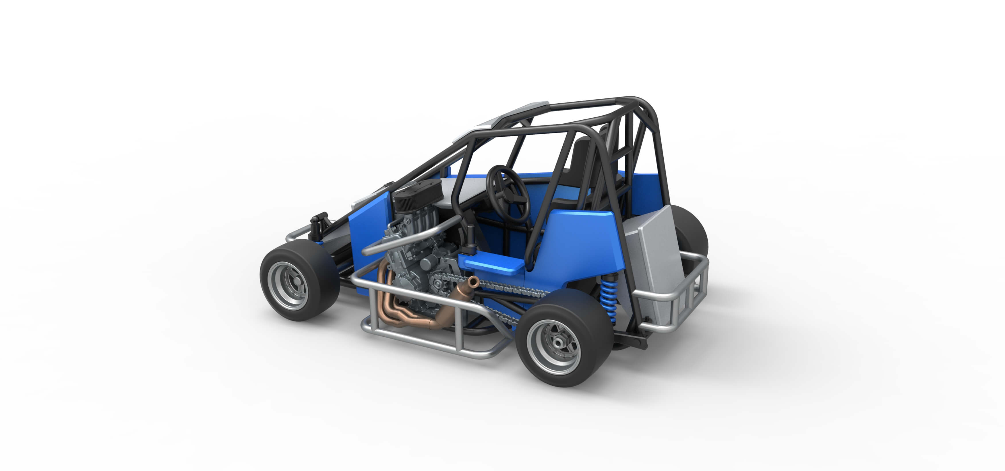 Pavement 600 Micro Sprint Car 1:25 - 3D Model by TechItemsRock