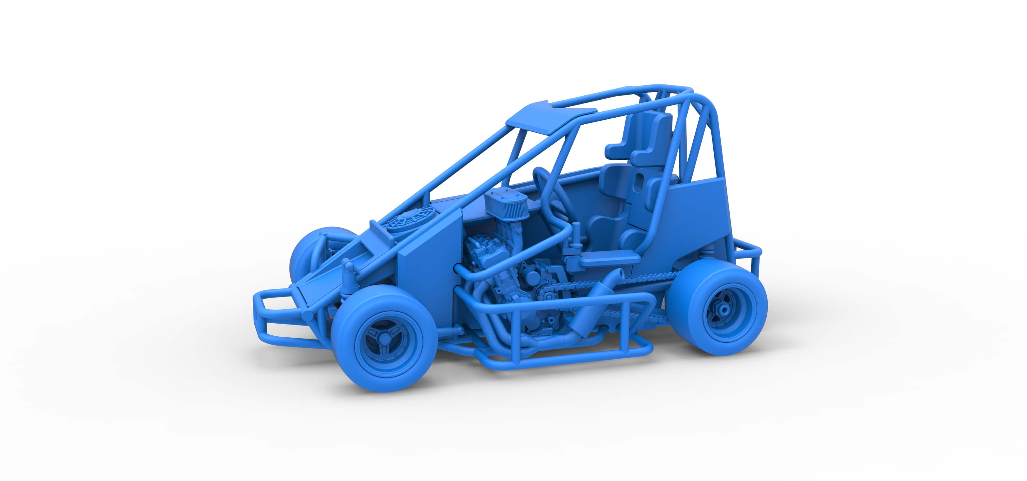 Pavement 600 Micro Sprint Car 1:25 - 3D Model by TechItemsRock
