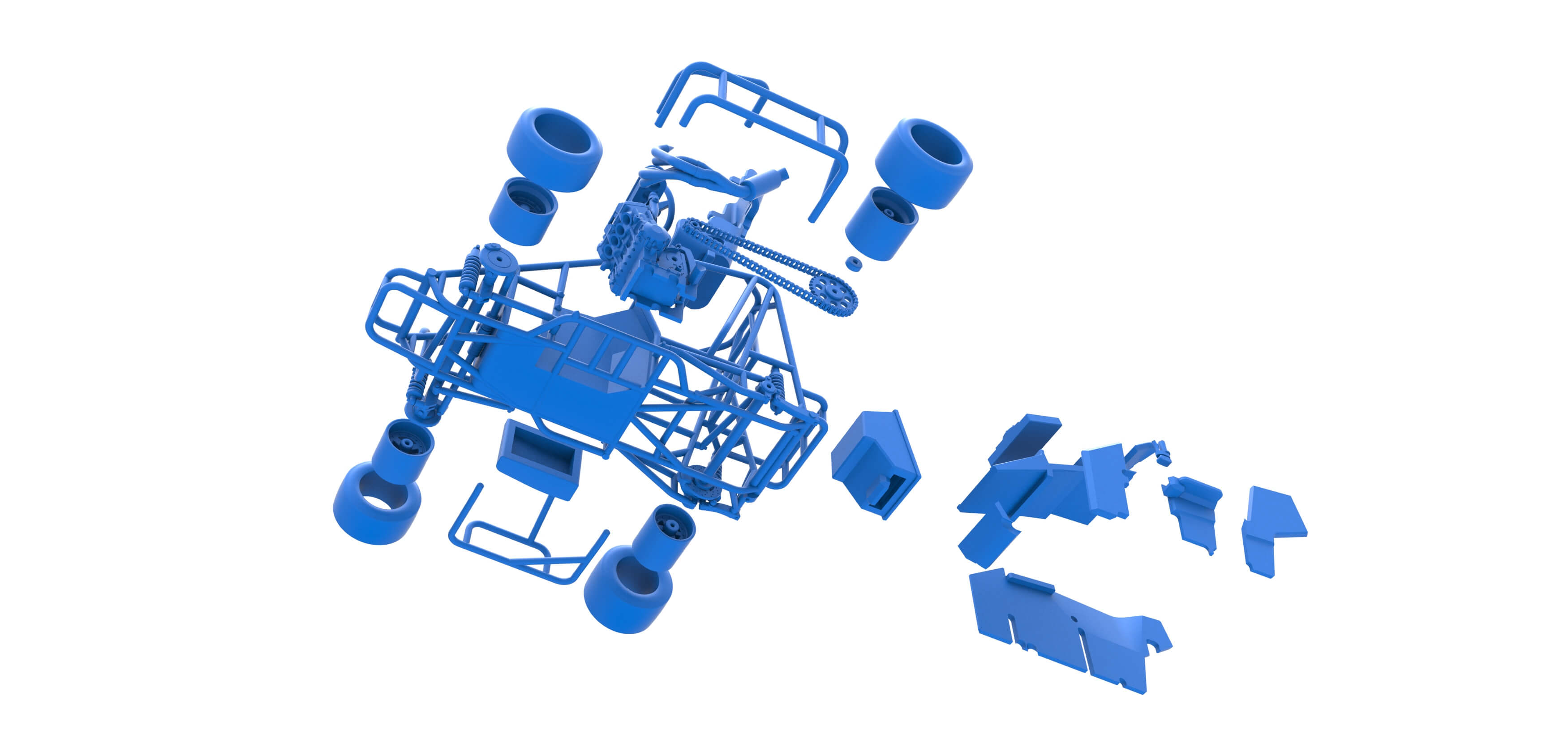 Pavement 600 Micro Sprint Car 1:25 - 3D Model by TechItemsRock