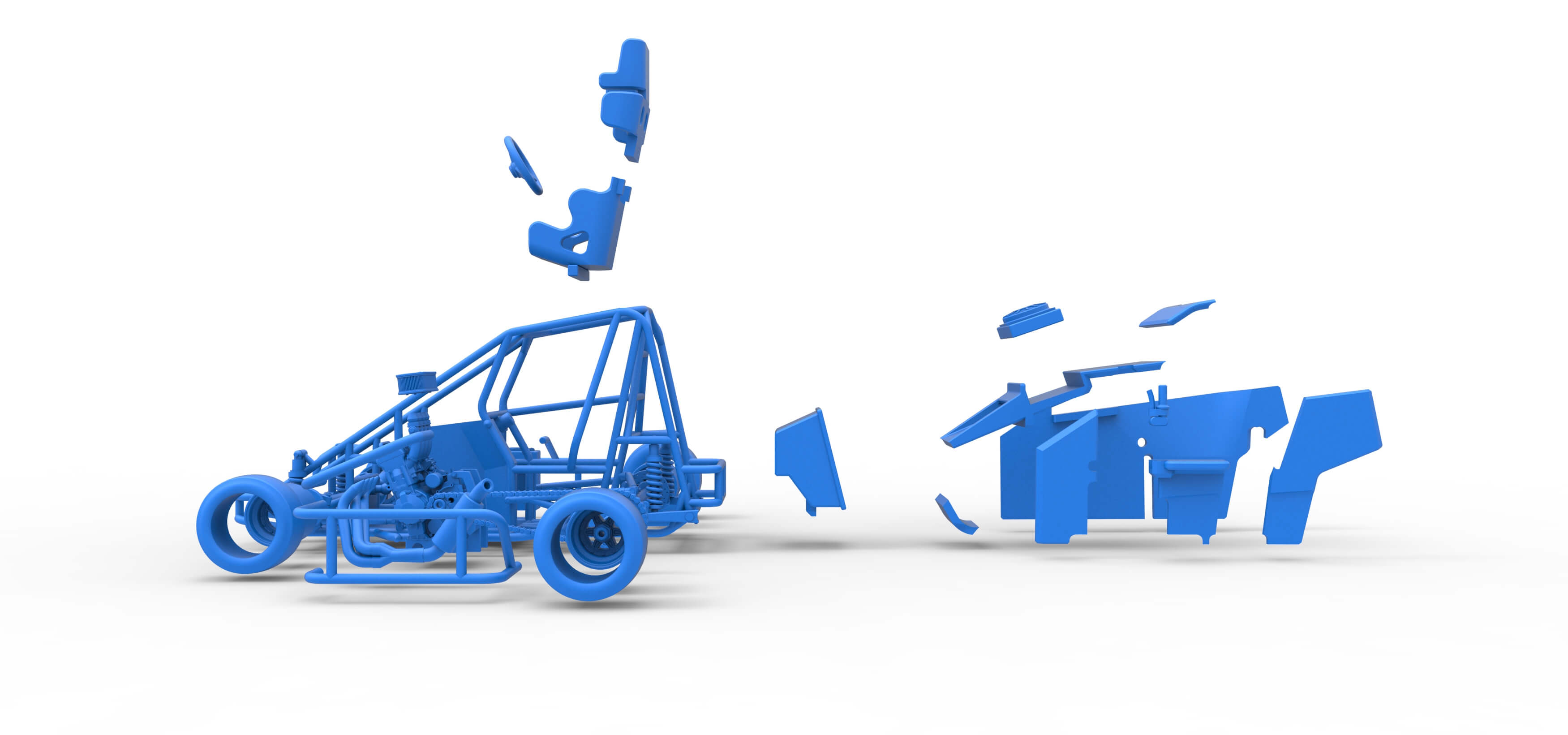 Pavement 600 Micro Sprint Car 1:25 - 3D Model by TechItemsRock