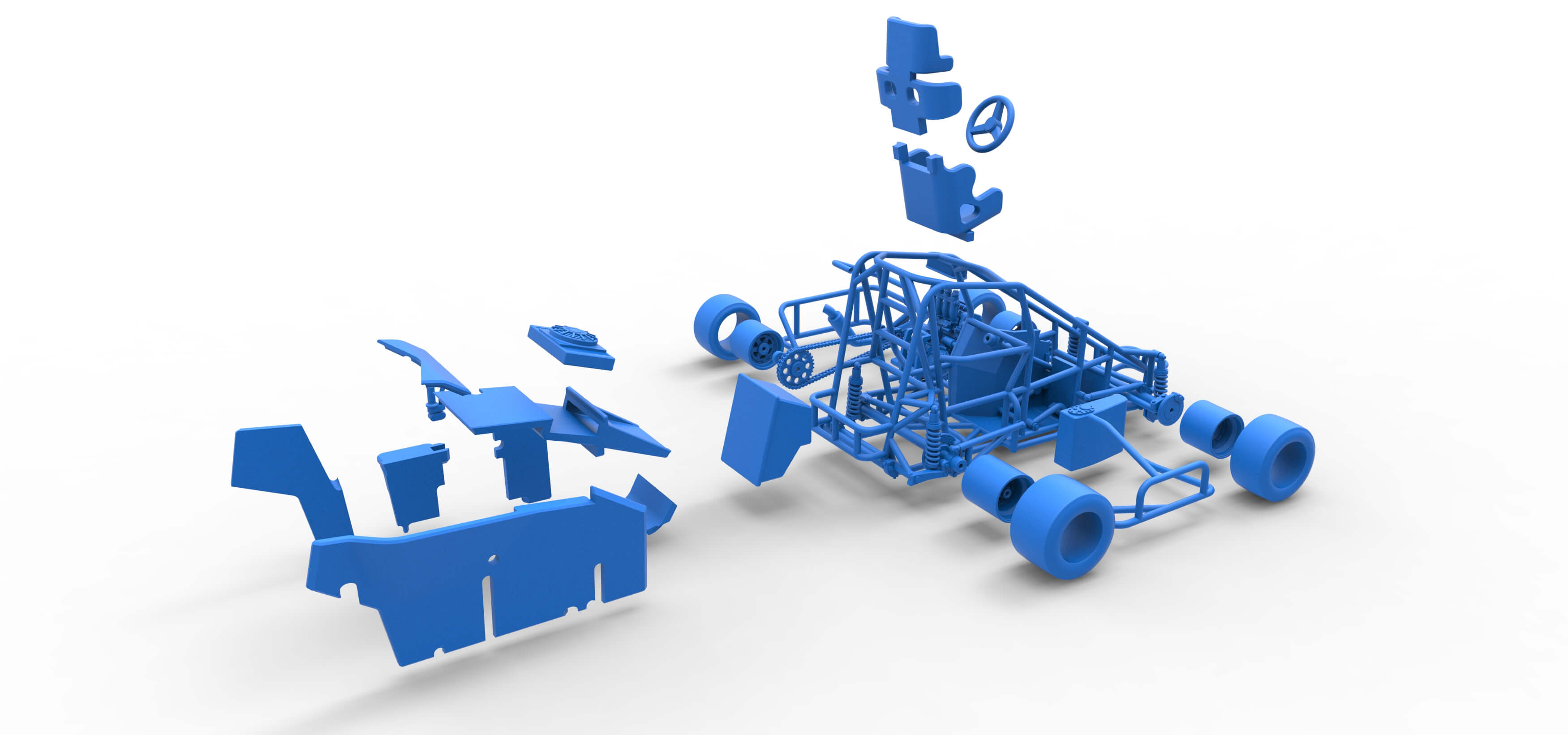 Pavement 600 Micro Sprint Car 1:25 - 3D Model by TechItemsRock