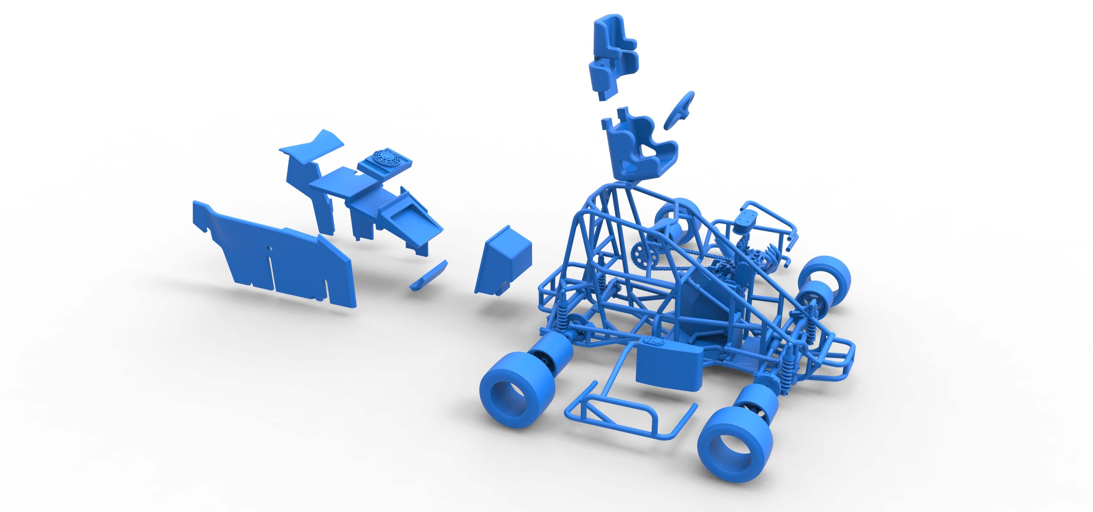 Pavement 600 Micro Sprint Car 1:25 - 3D Model by TechItemsRock