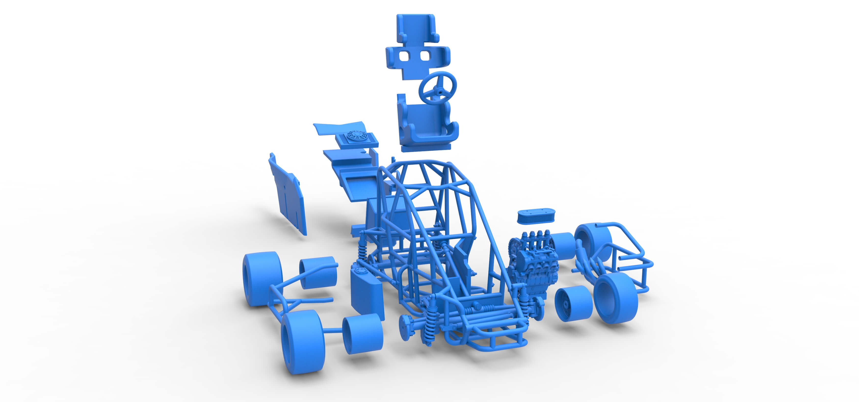 Pavement 600 Micro Sprint Car 1:25 - 3D Model by TechItemsRock