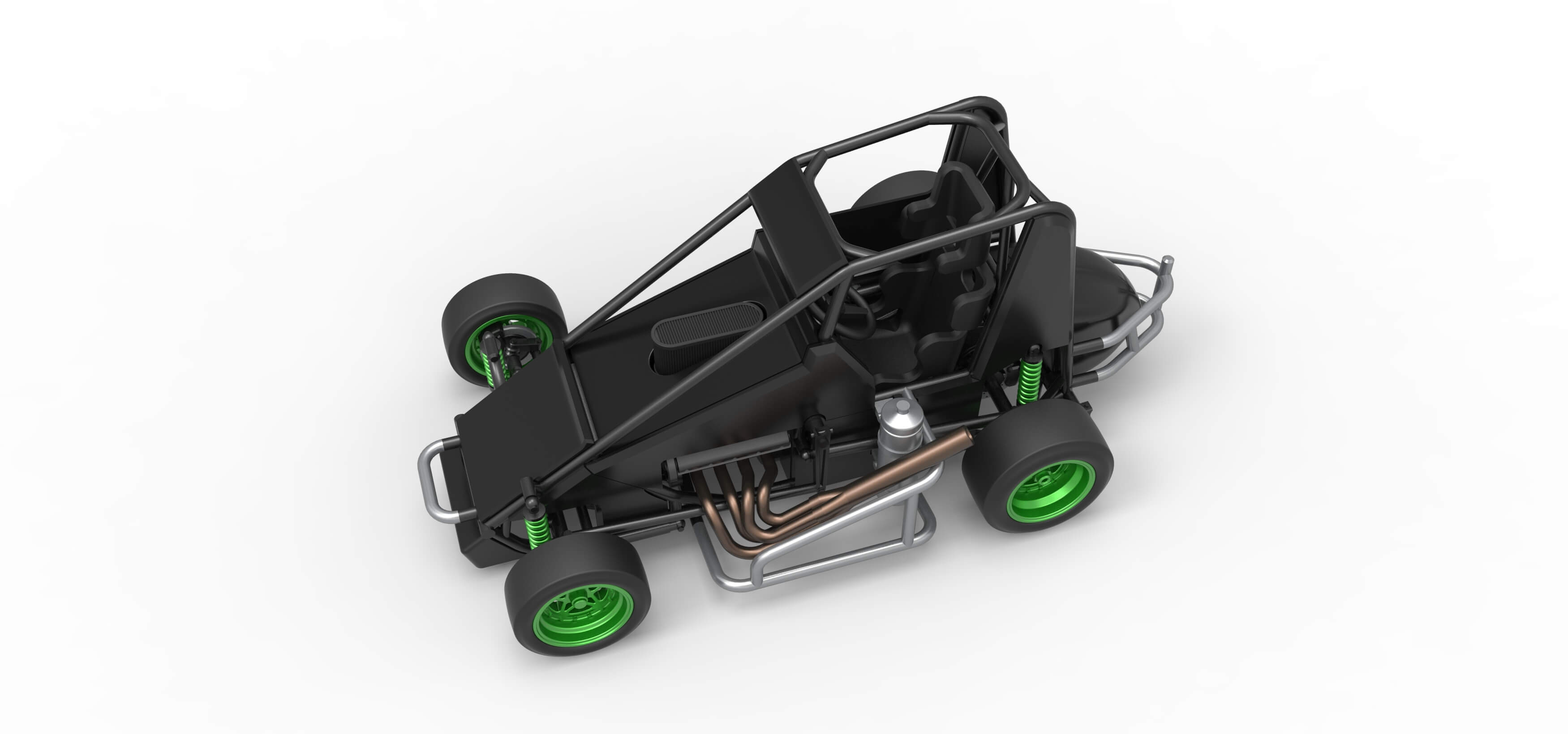 Pavement Midget Car Scale 1:25 - 3D Model by TechItemsRock