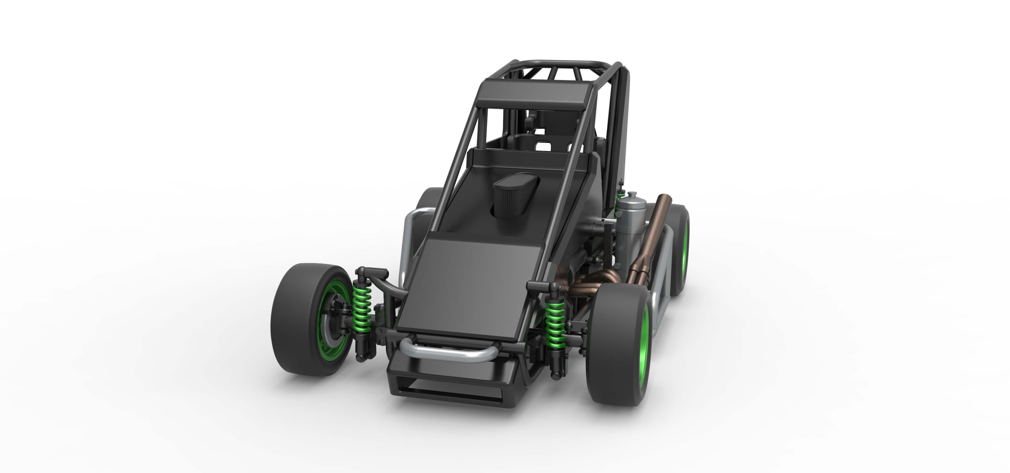 Pavement Midget Car Scale 1:25 - 3D Model by TechItemsRock