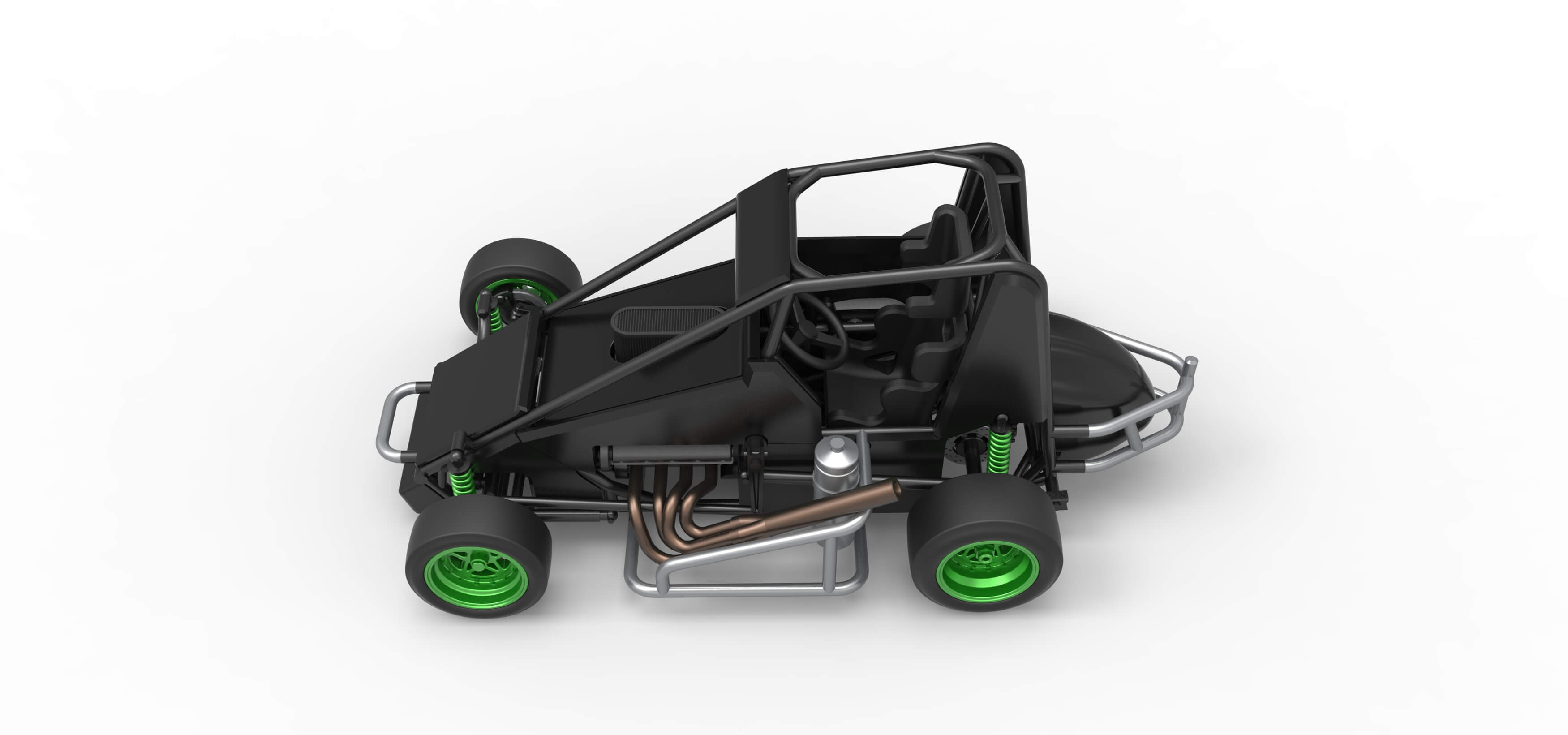 Pavement Midget Car Scale 1:25 - 3D Model by TechItemsRock
