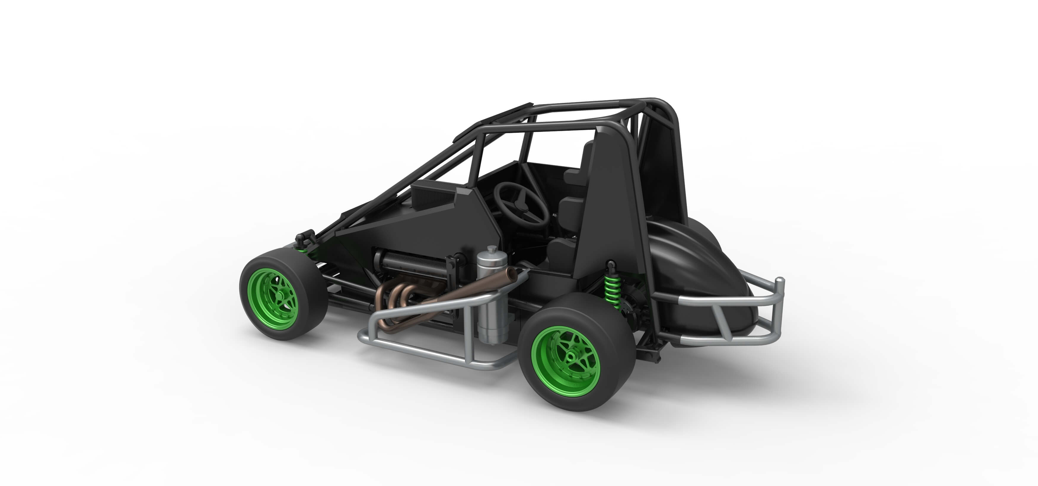 Pavement Midget Car Scale 1:25 - 3D Model by TechItemsRock