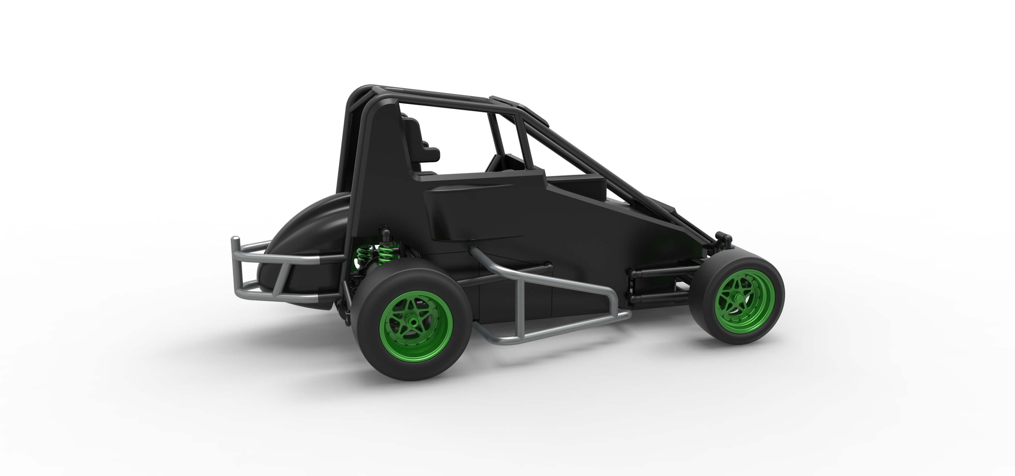 Pavement Midget Car Scale 1:25 - 3D Model by TechItemsRock