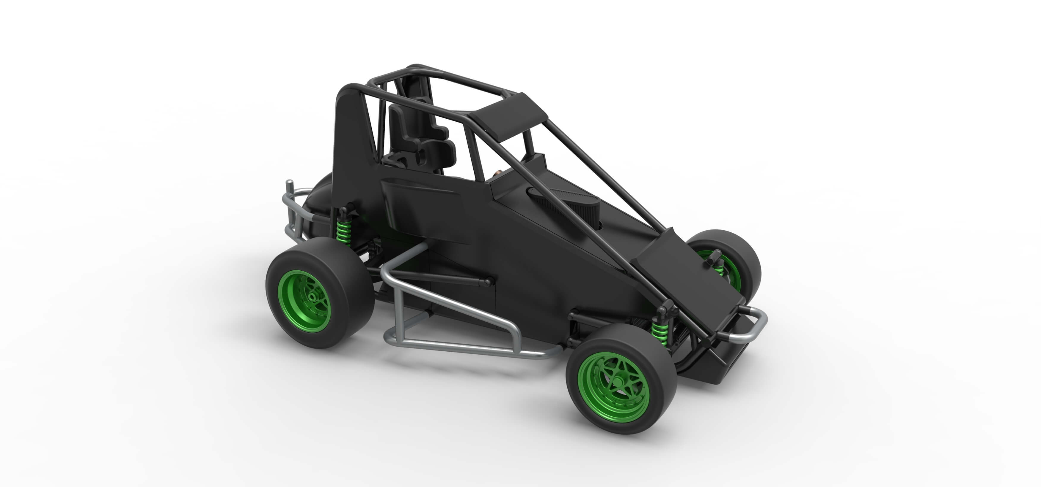 Pavement Midget Car Scale 1:25 - 3D Model by TechItemsRock