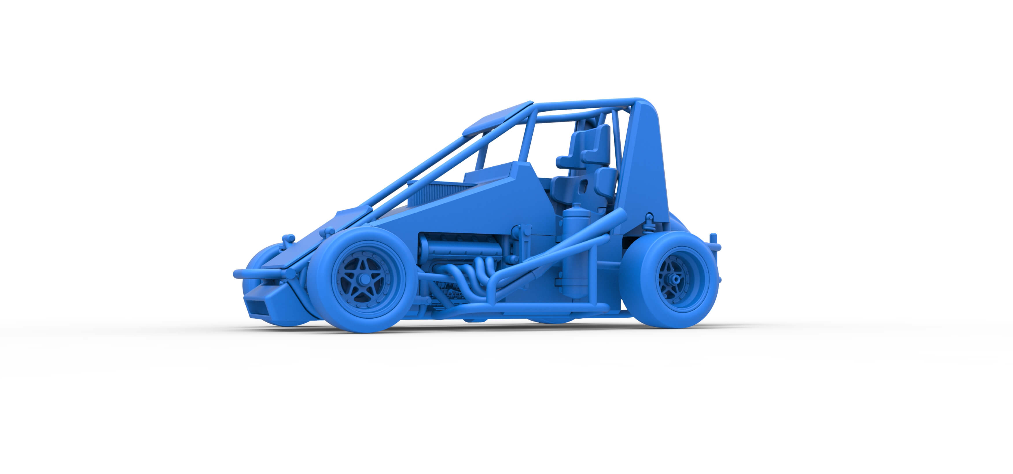 Pavement Midget Car Scale 1:25 - 3D Model by TechItemsRock