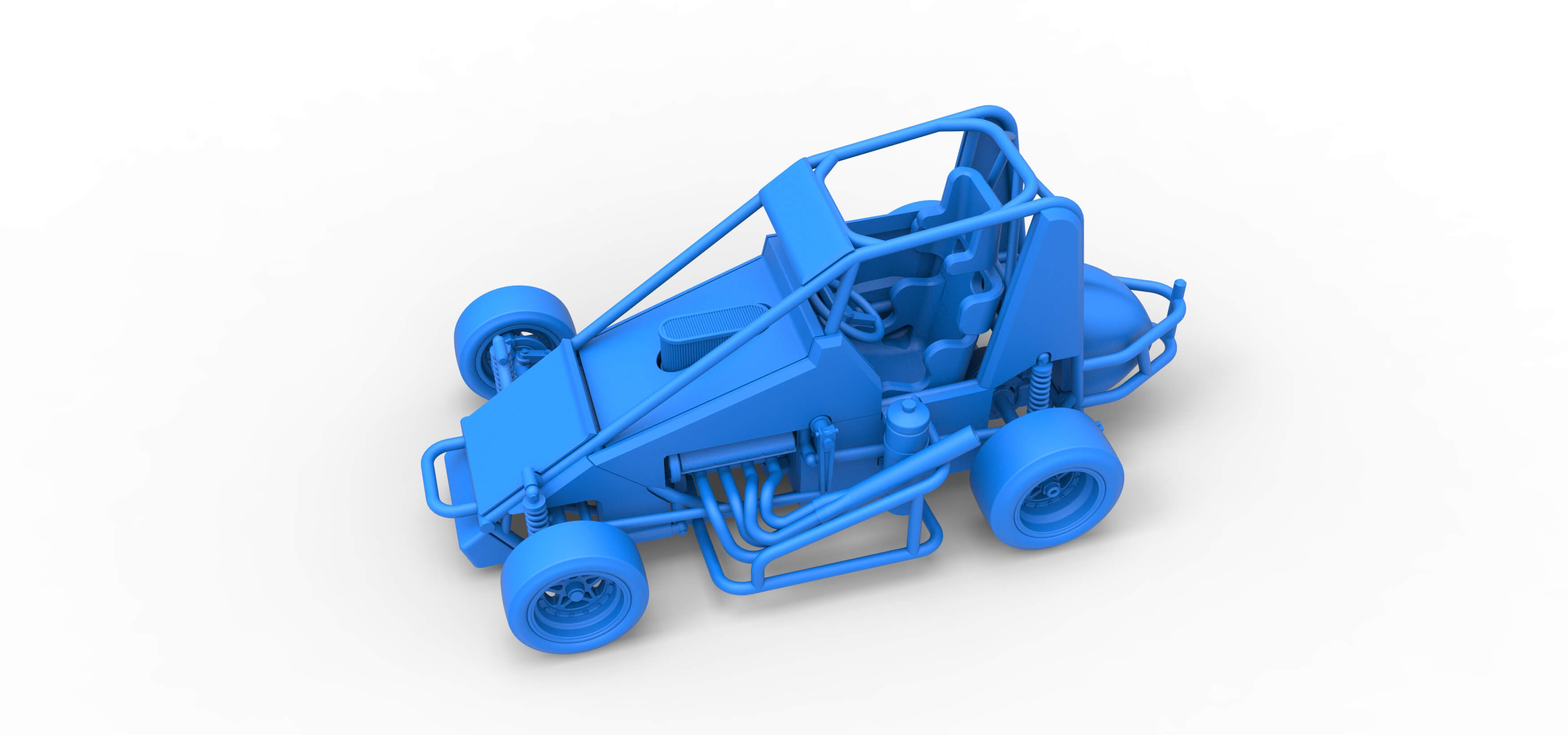 Pavement Midget Car Scale 1:25 - 3D Model by TechItemsRock