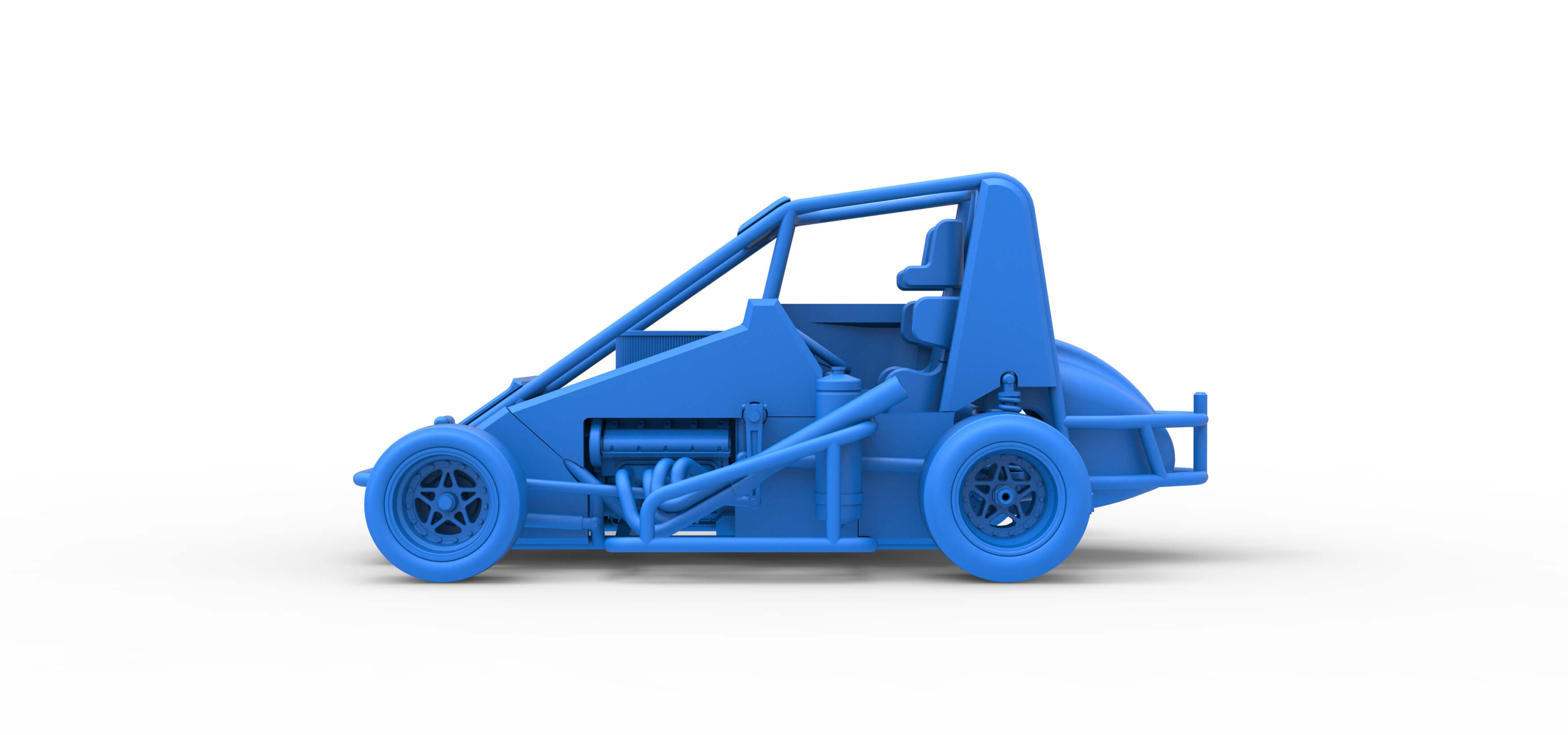 Pavement Midget Car Scale 1:25 - 3D Model by TechItemsRock