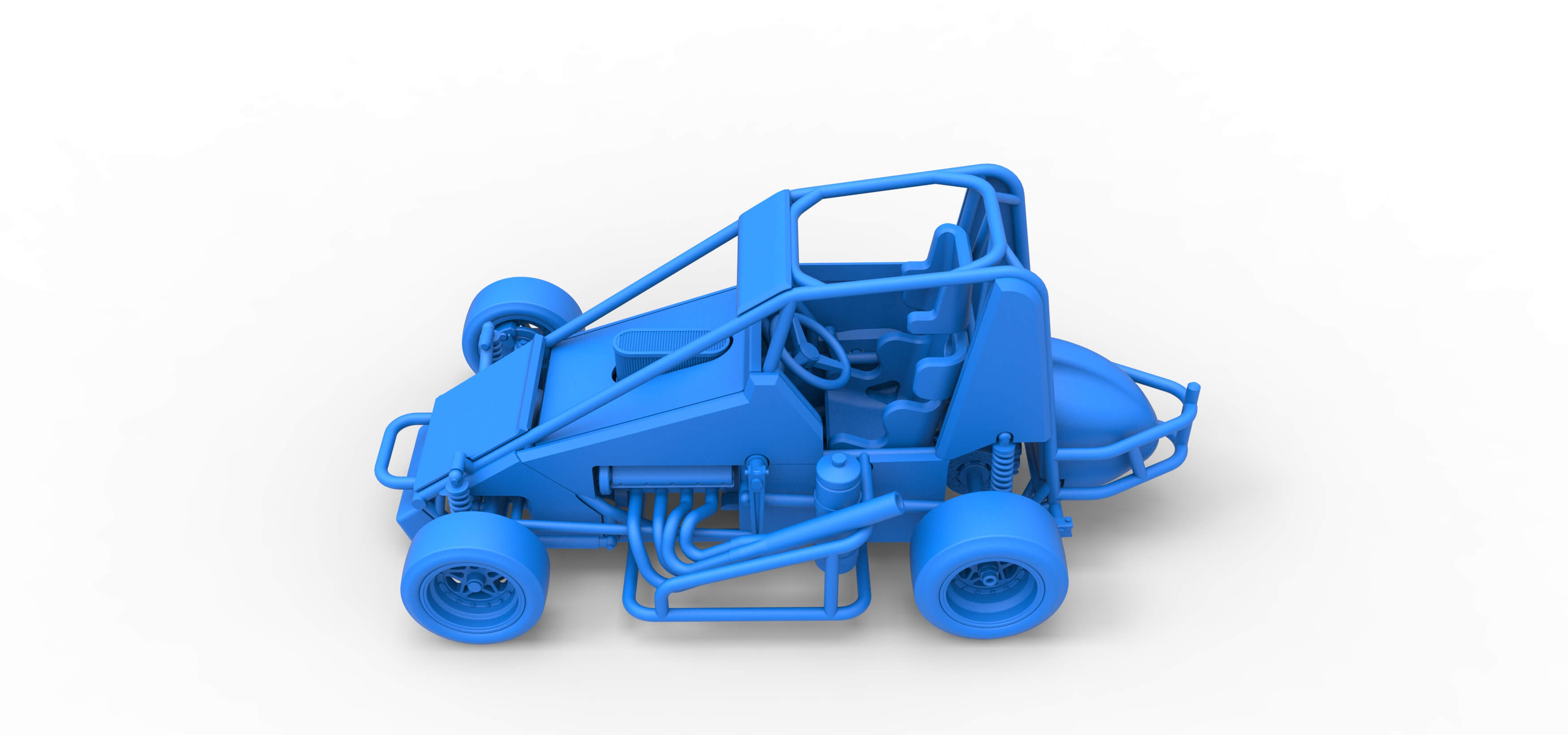 Pavement Midget Car Scale 1:25 - 3D Model by TechItemsRock