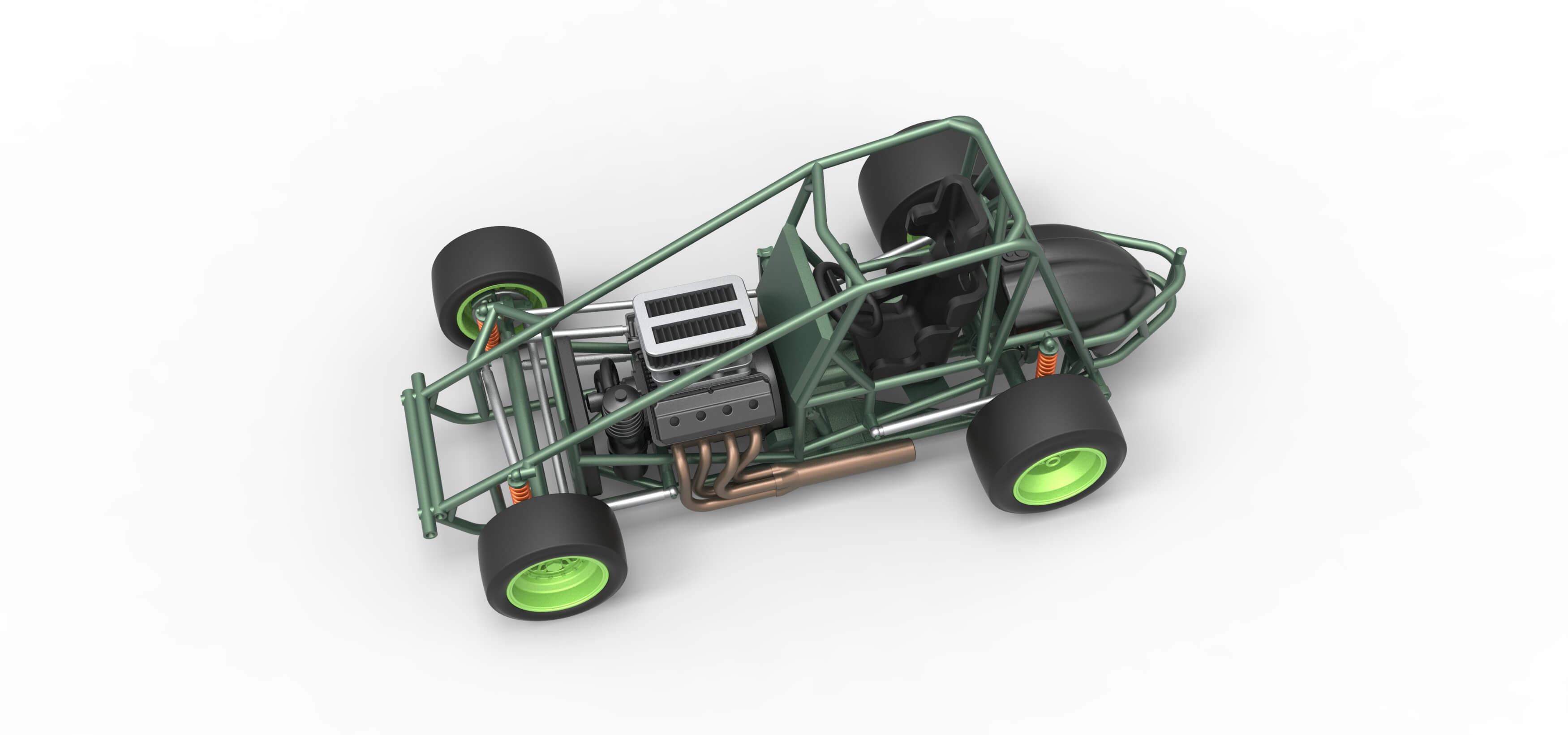 Pavement Sprint Car Base 1:25 - 3D Model by TechItemsRock