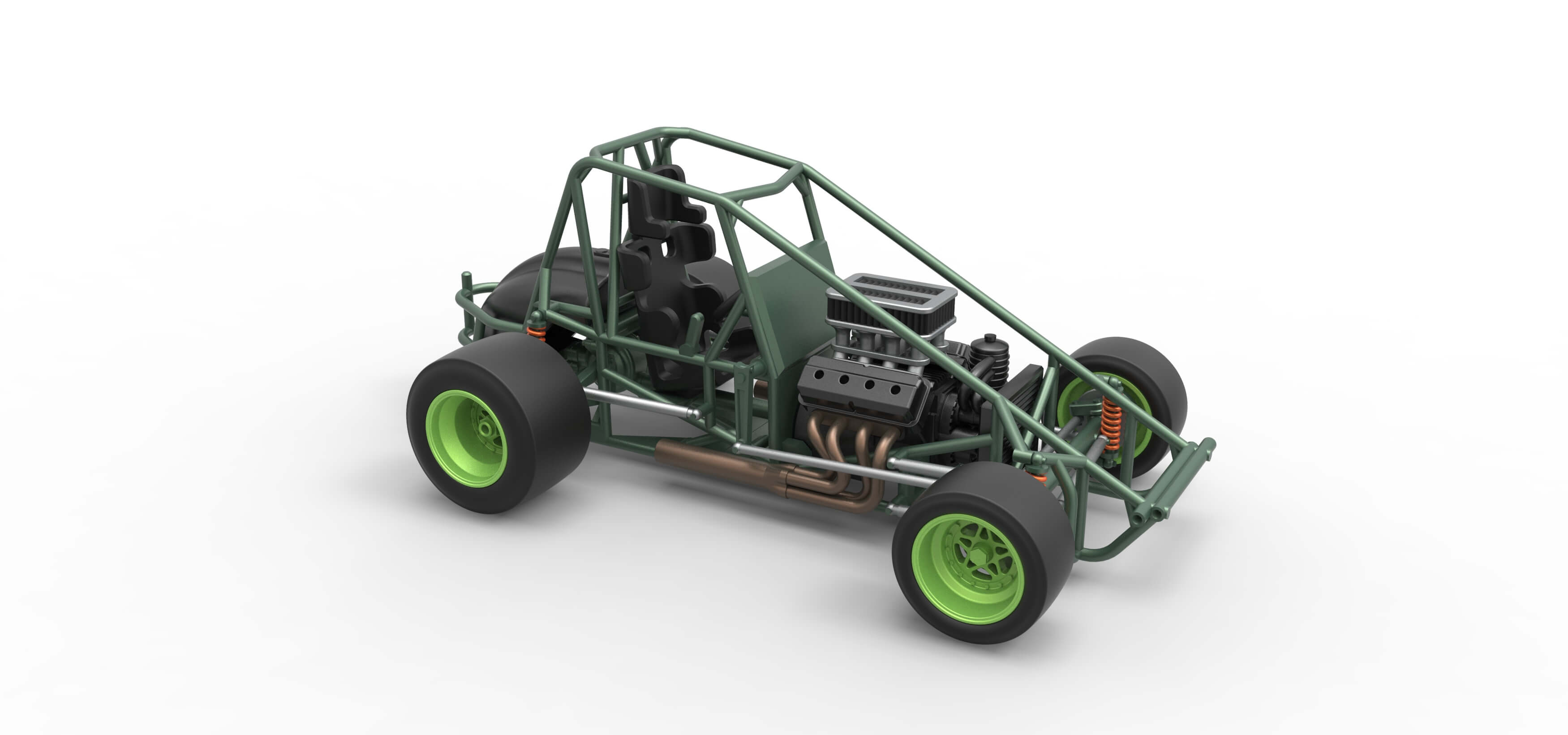 Pavement Sprint Car Base 1:25 - 3D Model by TechItemsRock
