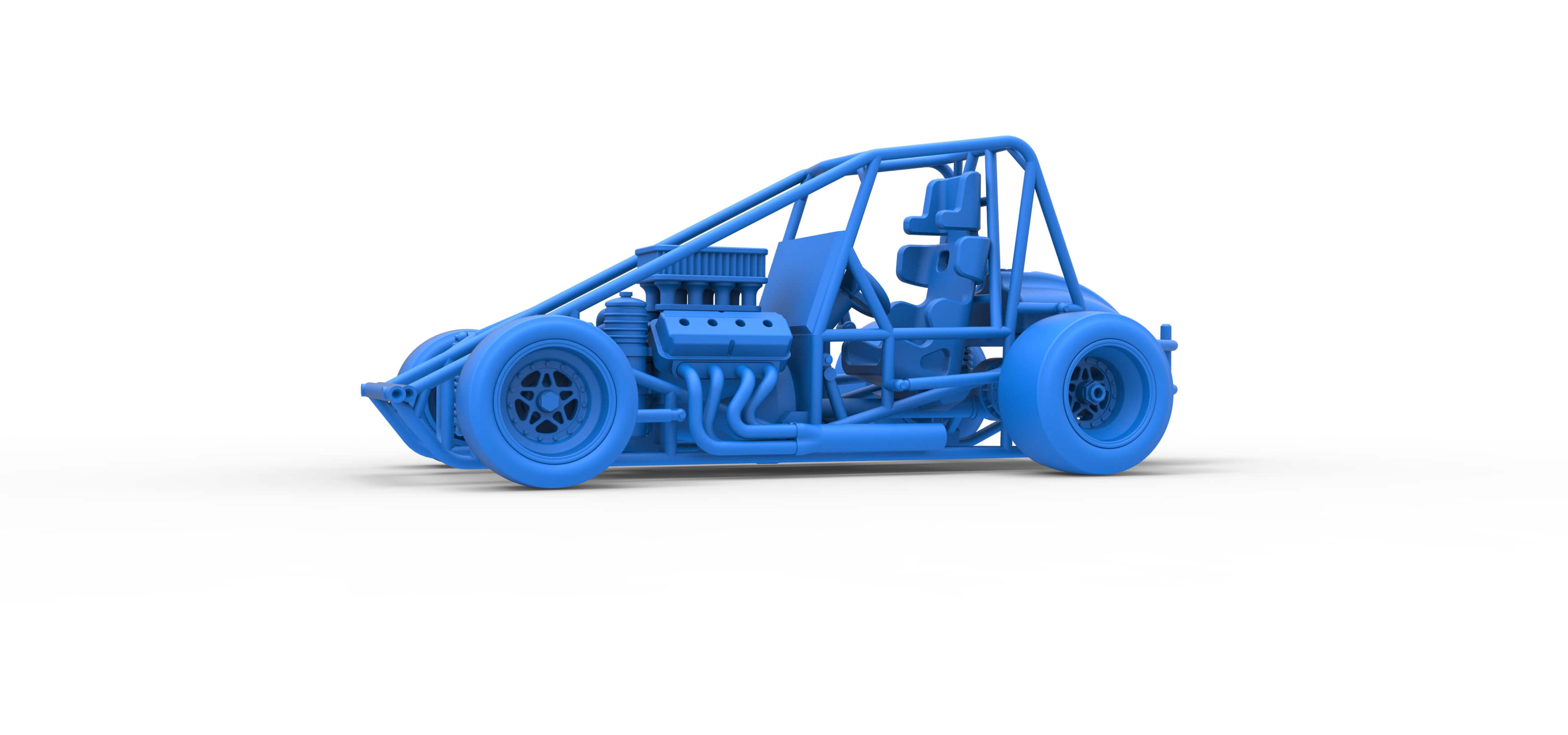 Pavement Sprint Car Base 1:25 - 3D Model by TechItemsRock