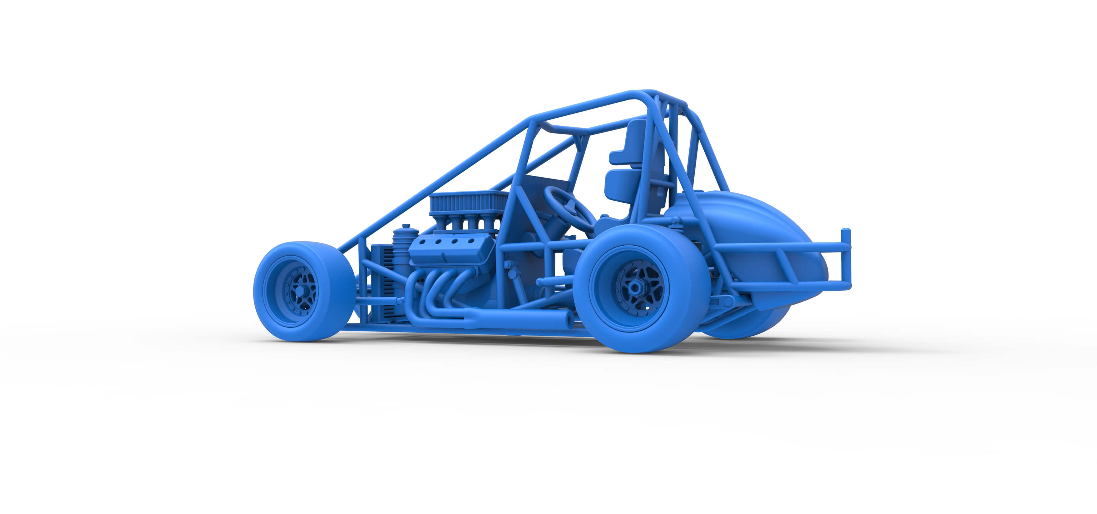 Pavement Sprint Car Base 1:25 - 3D Model by TechItemsRock