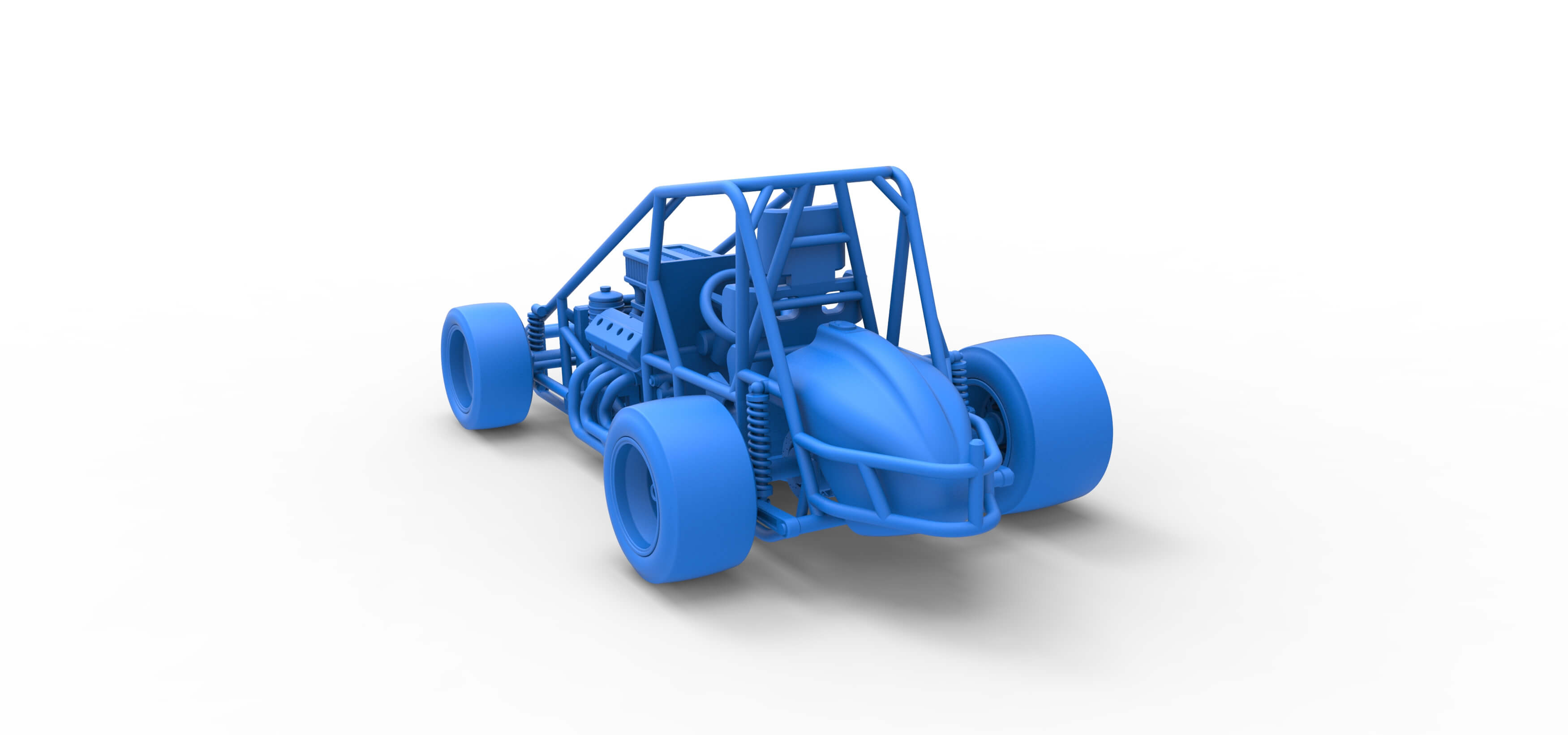 Pavement Sprint Car Base 1:25 - 3D Model by TechItemsRock
