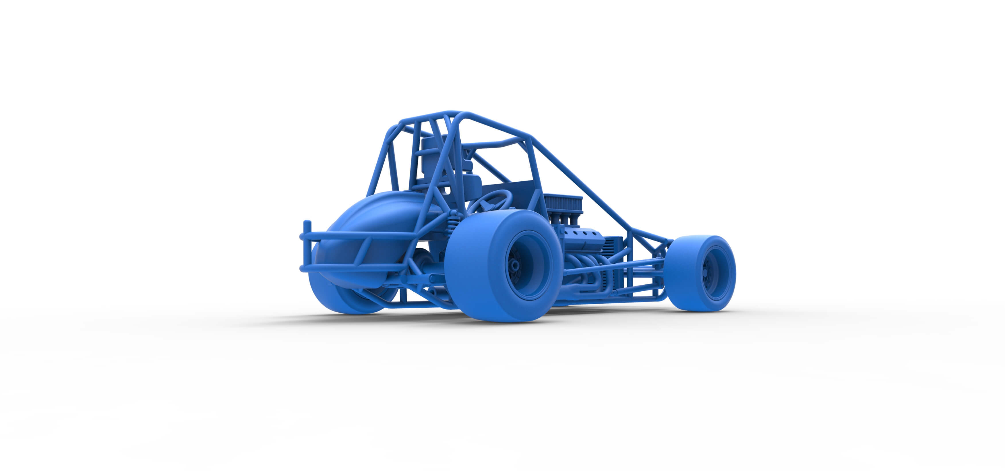 Pavement Sprint Car Base 1:25 - 3D Model by TechItemsRock