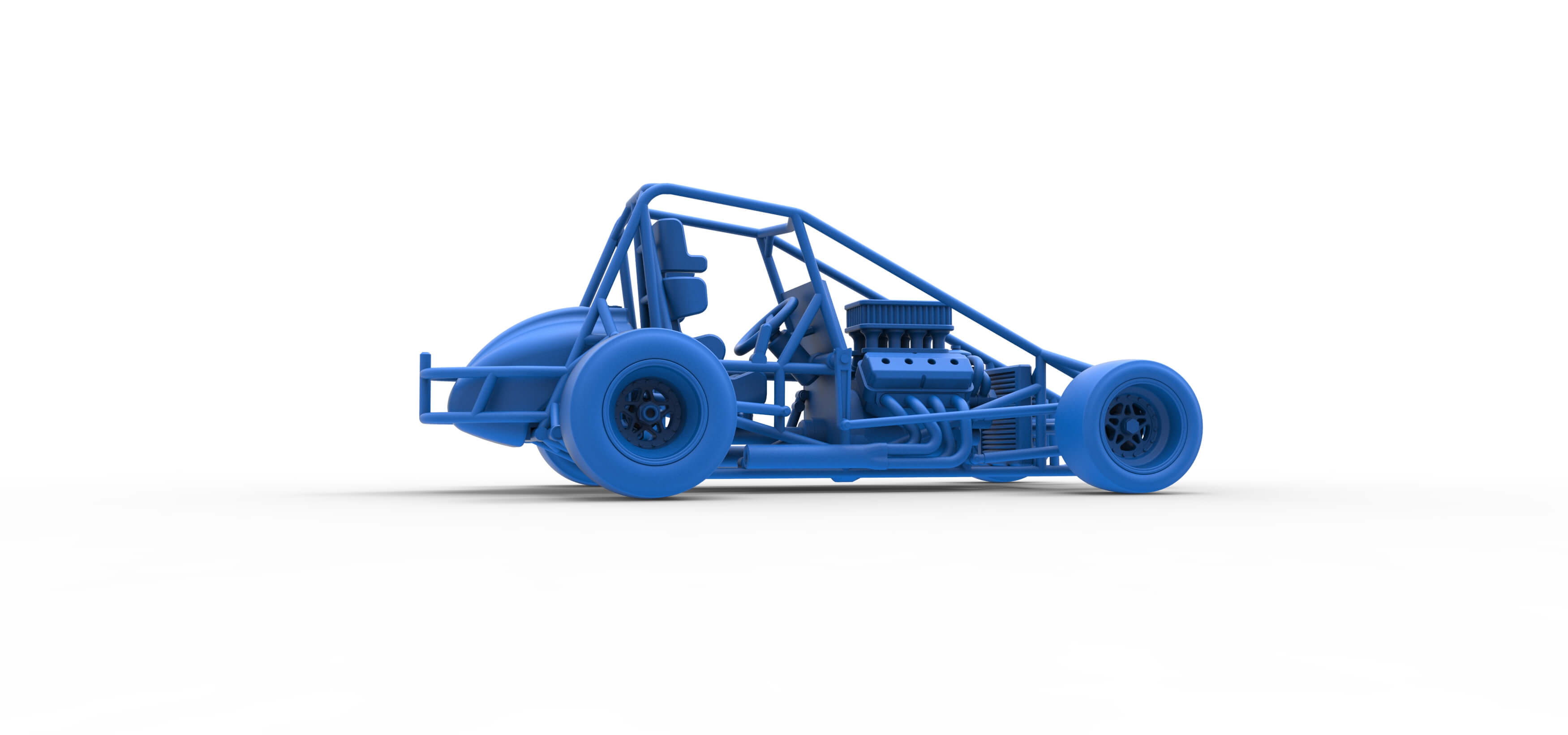Pavement Sprint Car Base 1:25 - 3D Model by TechItemsRock