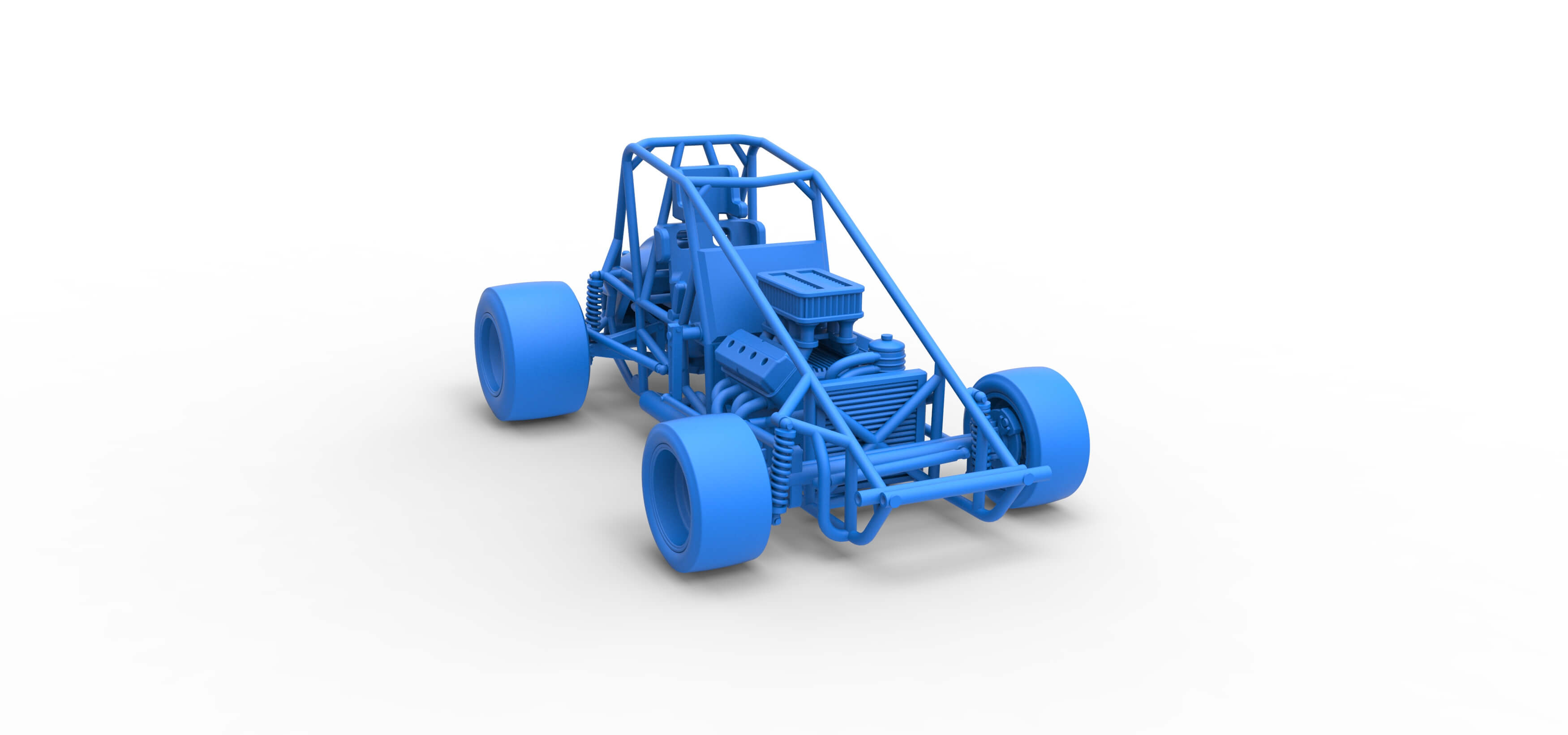 Pavement Sprint Car Base 1:25 - 3D Model by TechItemsRock