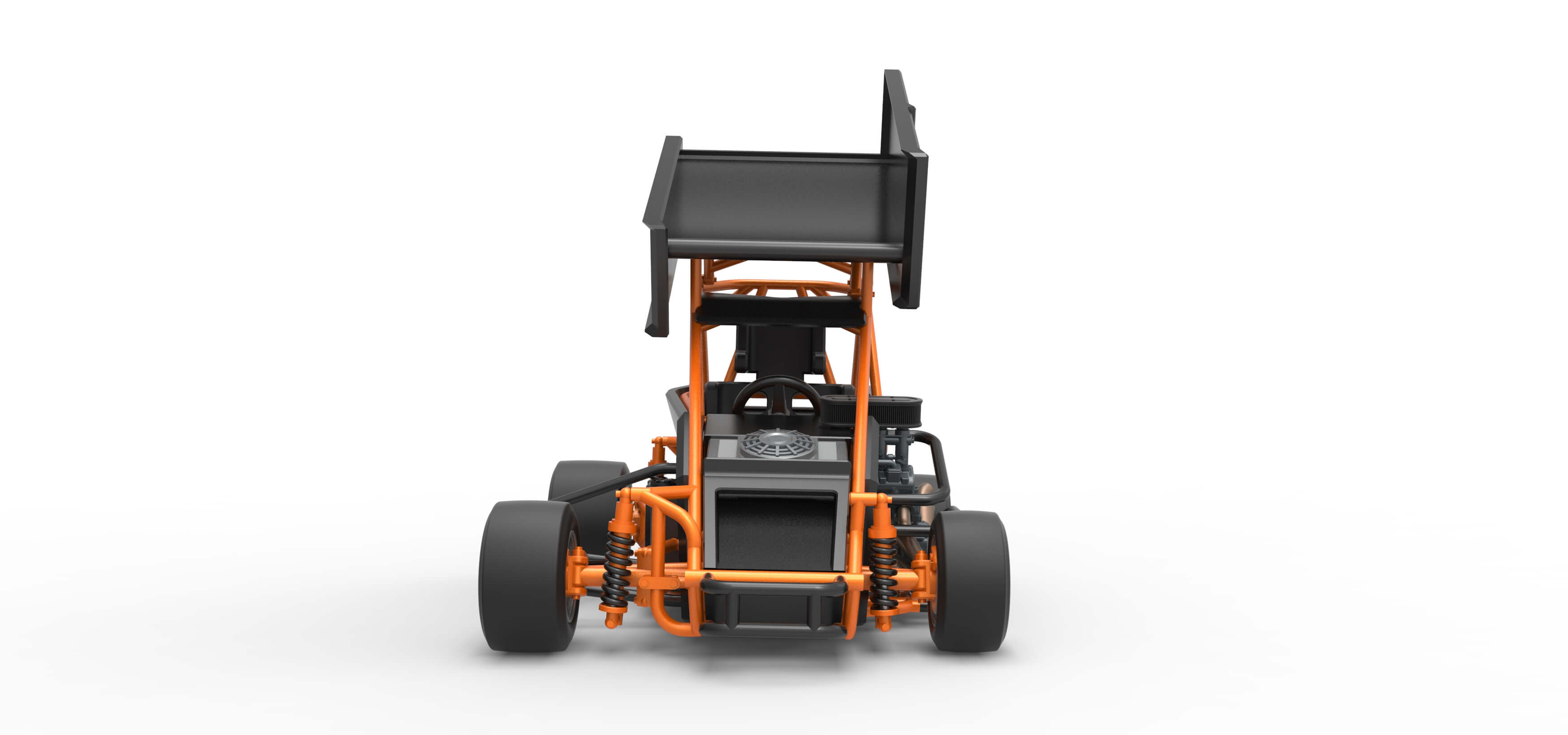 Pavement Winged 600 Micro Sprint Car 1:25 - 3D Model by TechItemsRock