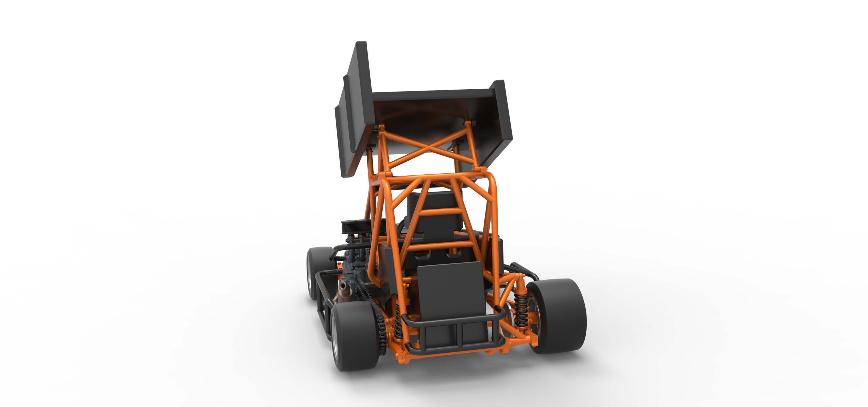 Pavement Winged 600 Micro Sprint Car 1:25 - 3D Model by TechItemsRock