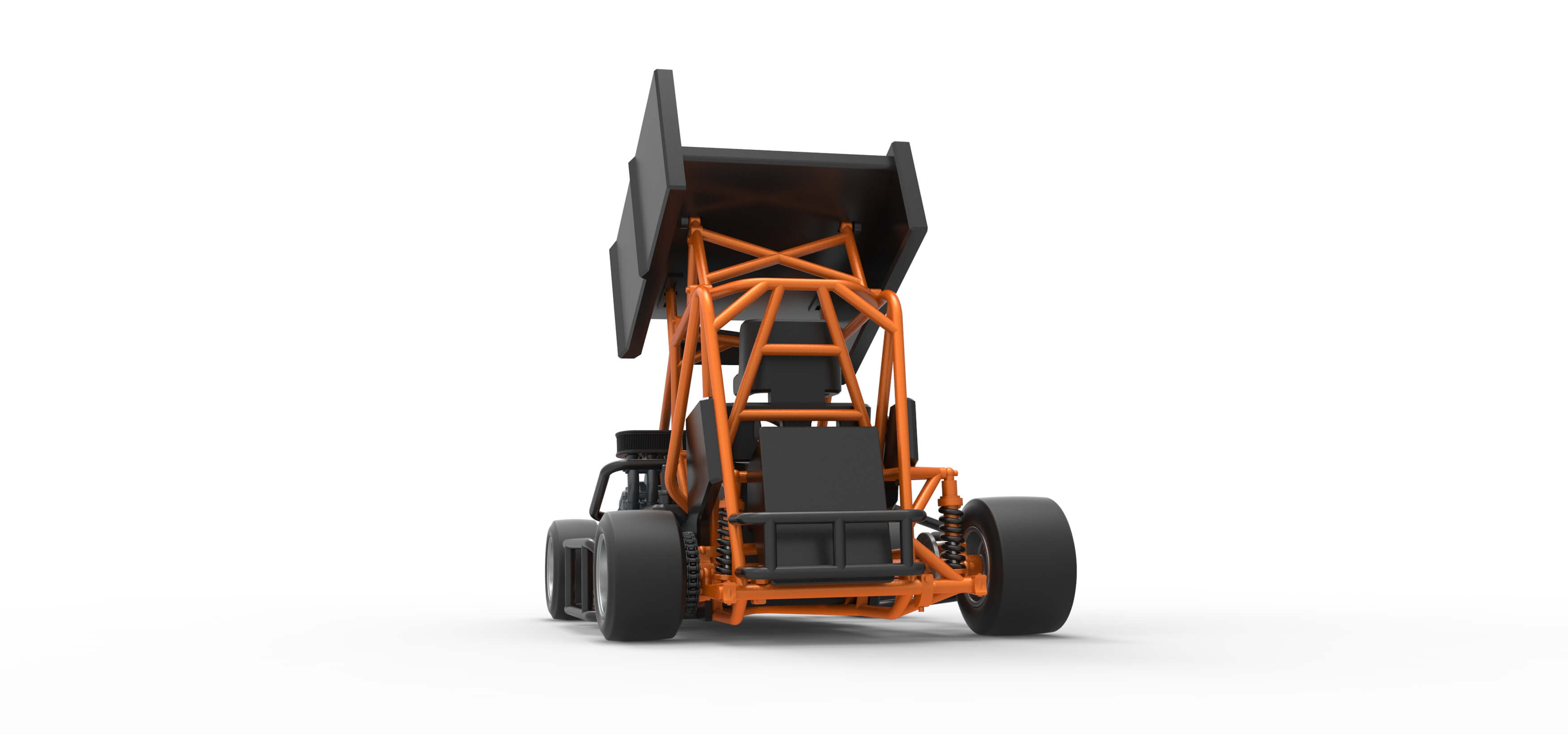 Pavement Winged 600 Micro Sprint Car 1:25 - 3D Model by TechItemsRock