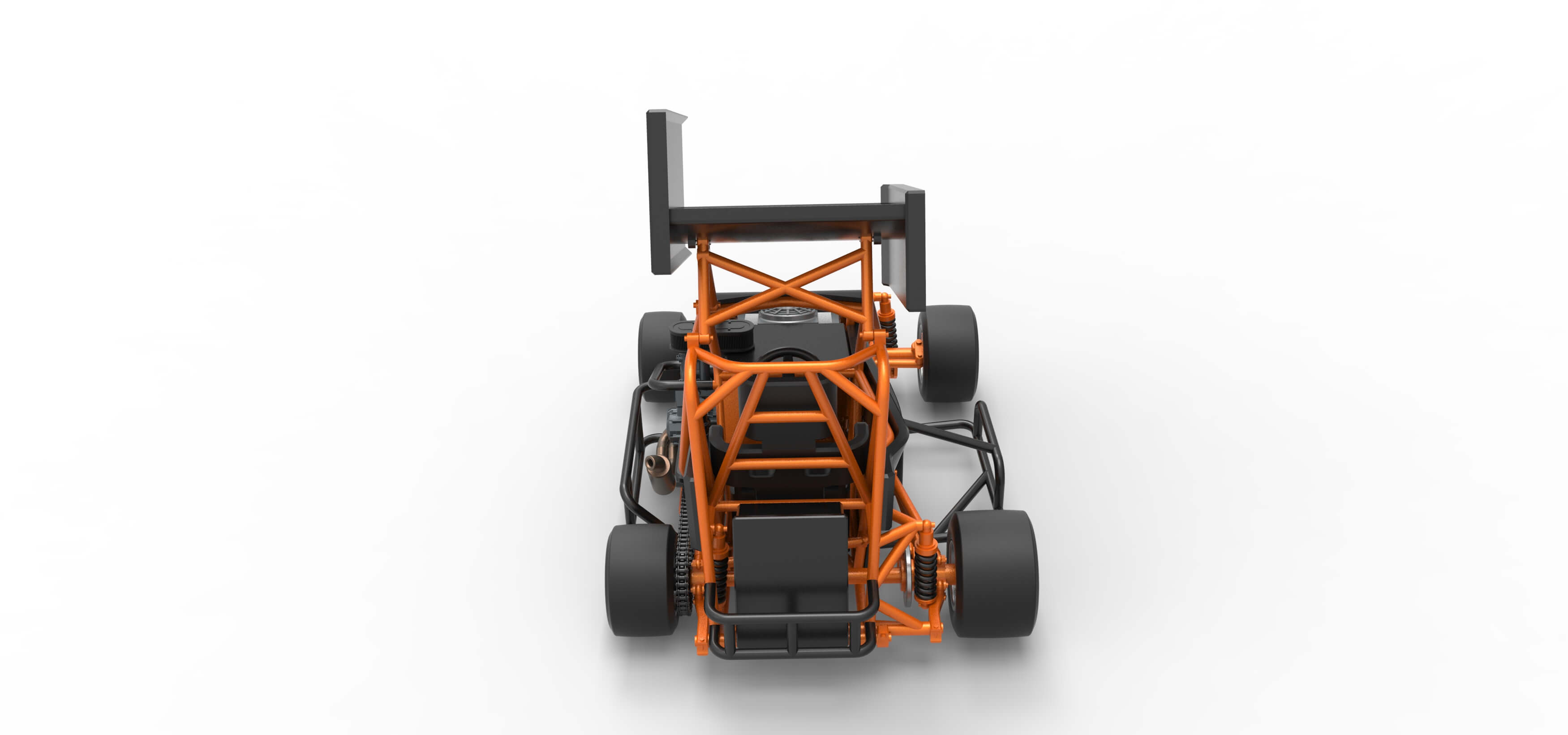 Pavement Winged 600 Micro Sprint Car 1:25 - 3D Model by TechItemsRock