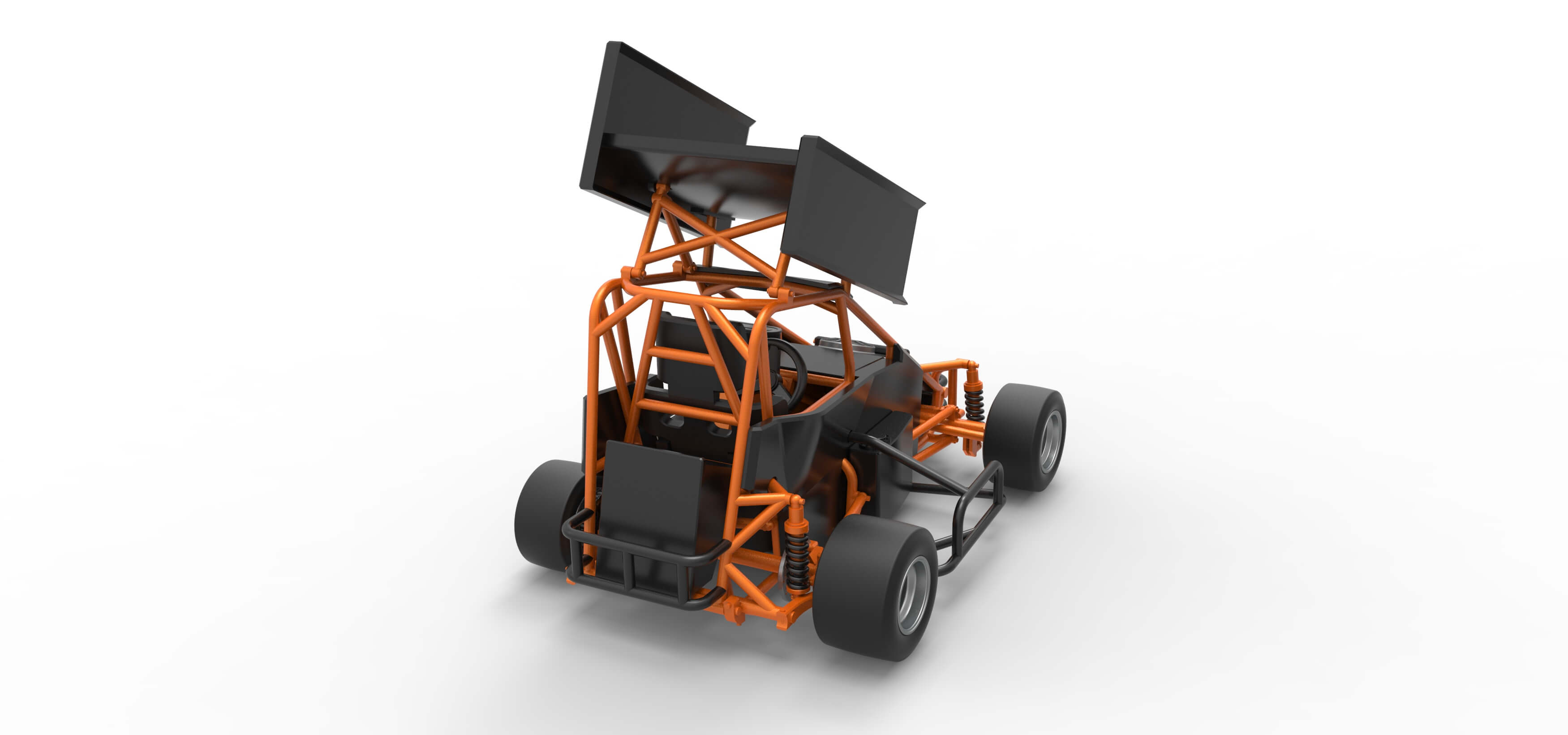 Pavement Winged 600 Micro Sprint Car 1:25 - 3D Model by TechItemsRock