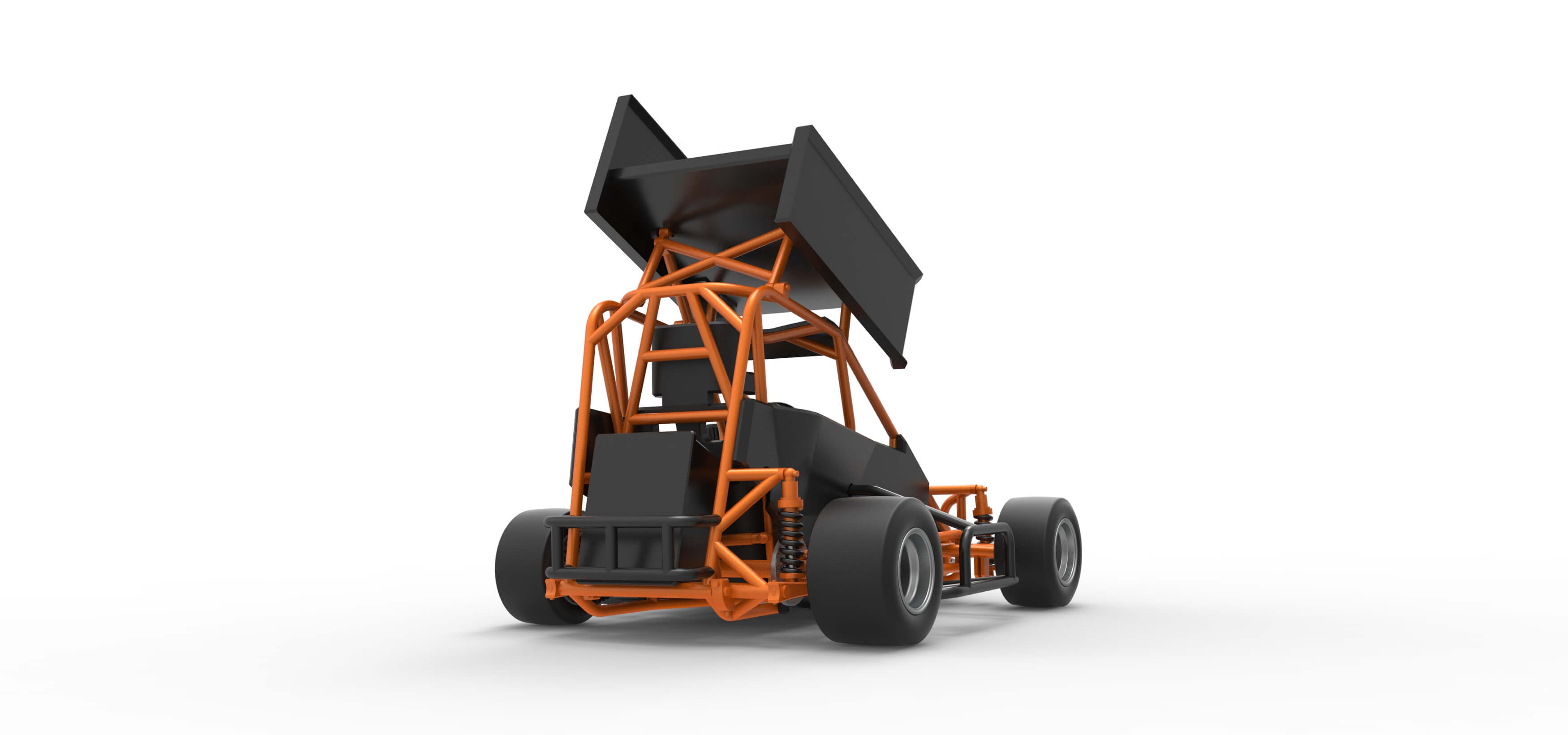 Pavement Winged 600 Micro Sprint Car 1:25 - 3D Model by TechItemsRock