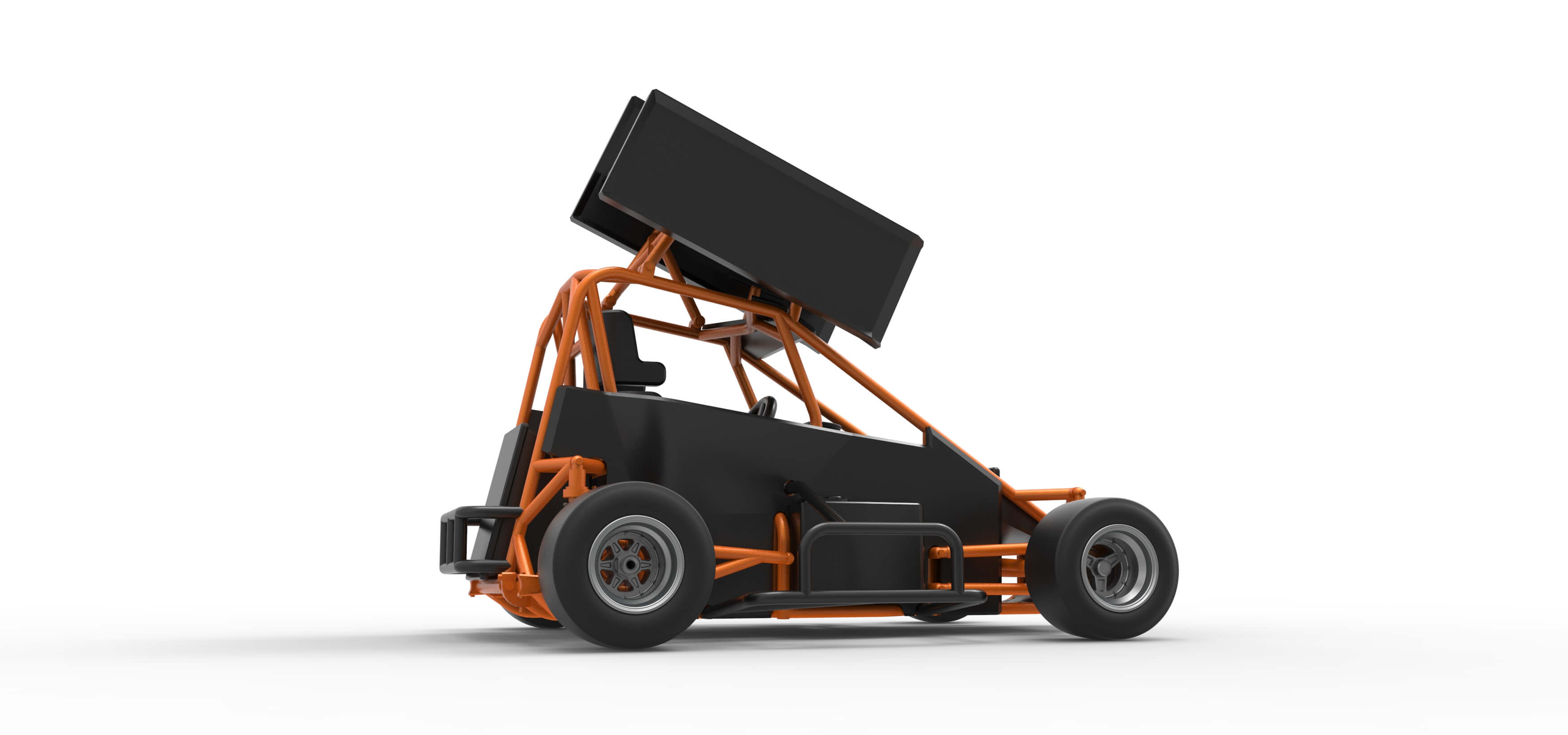 Pavement Winged 600 Micro Sprint Car 1:25 - 3D Model by TechItemsRock