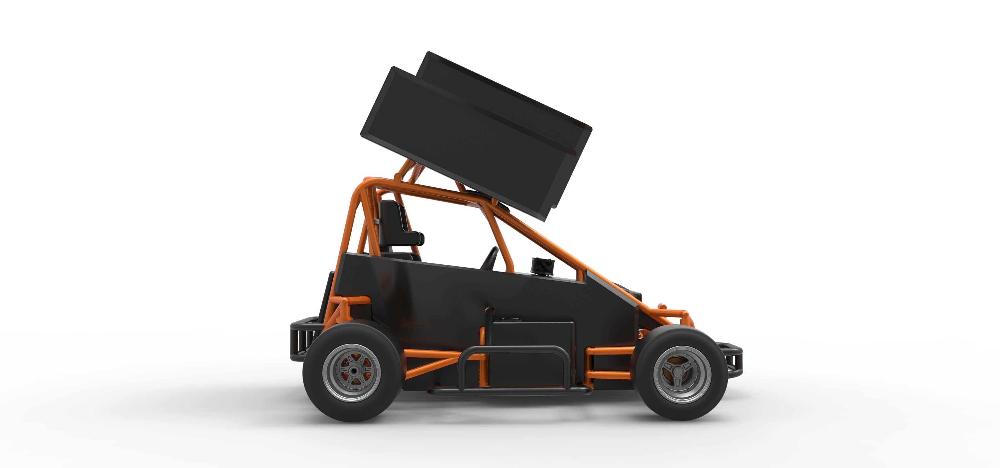 Pavement Winged 600 Micro Sprint Car 1:25 - 3D Model by TechItemsRock