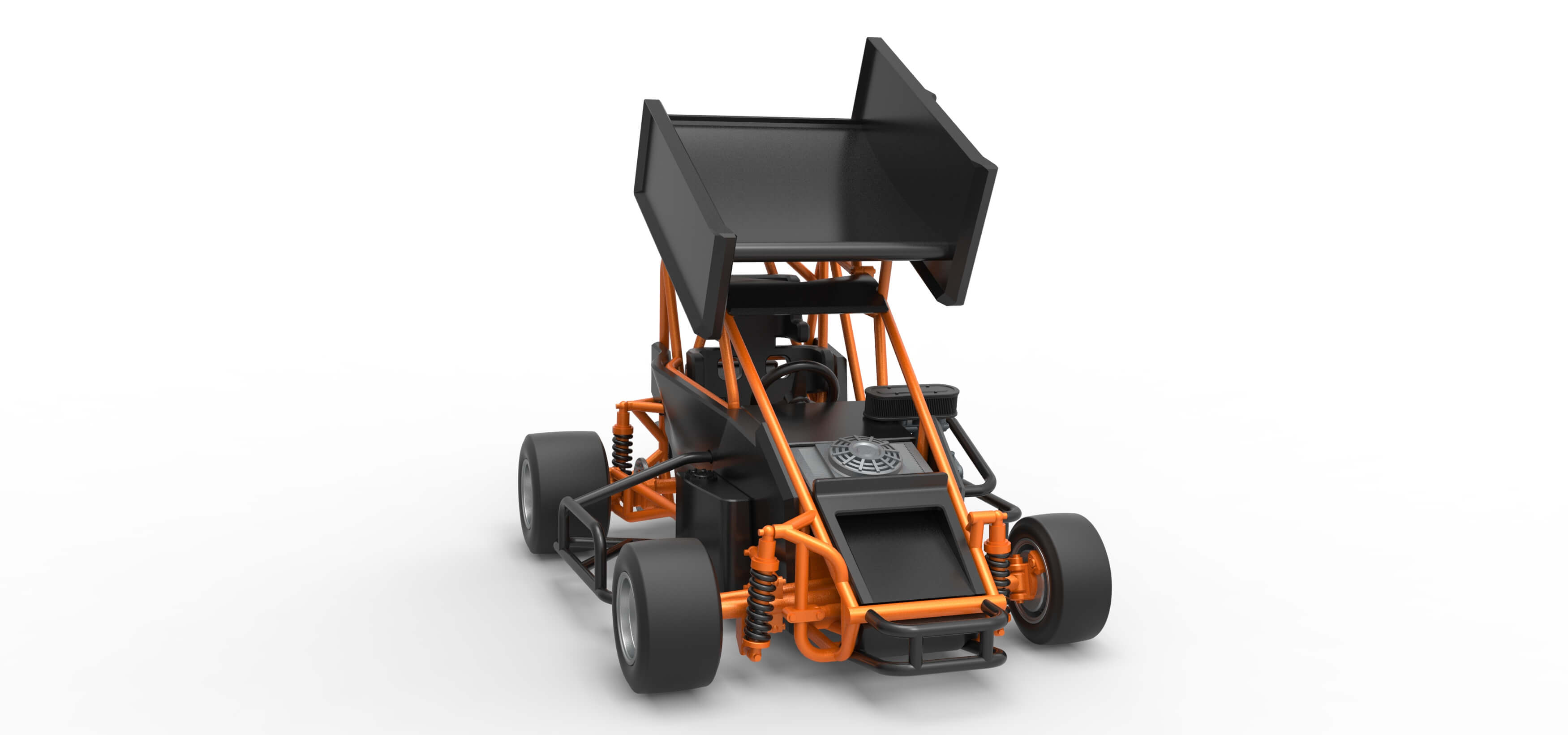 Pavement Winged 600 Micro Sprint Car 1:25 - 3D Model by TechItemsRock