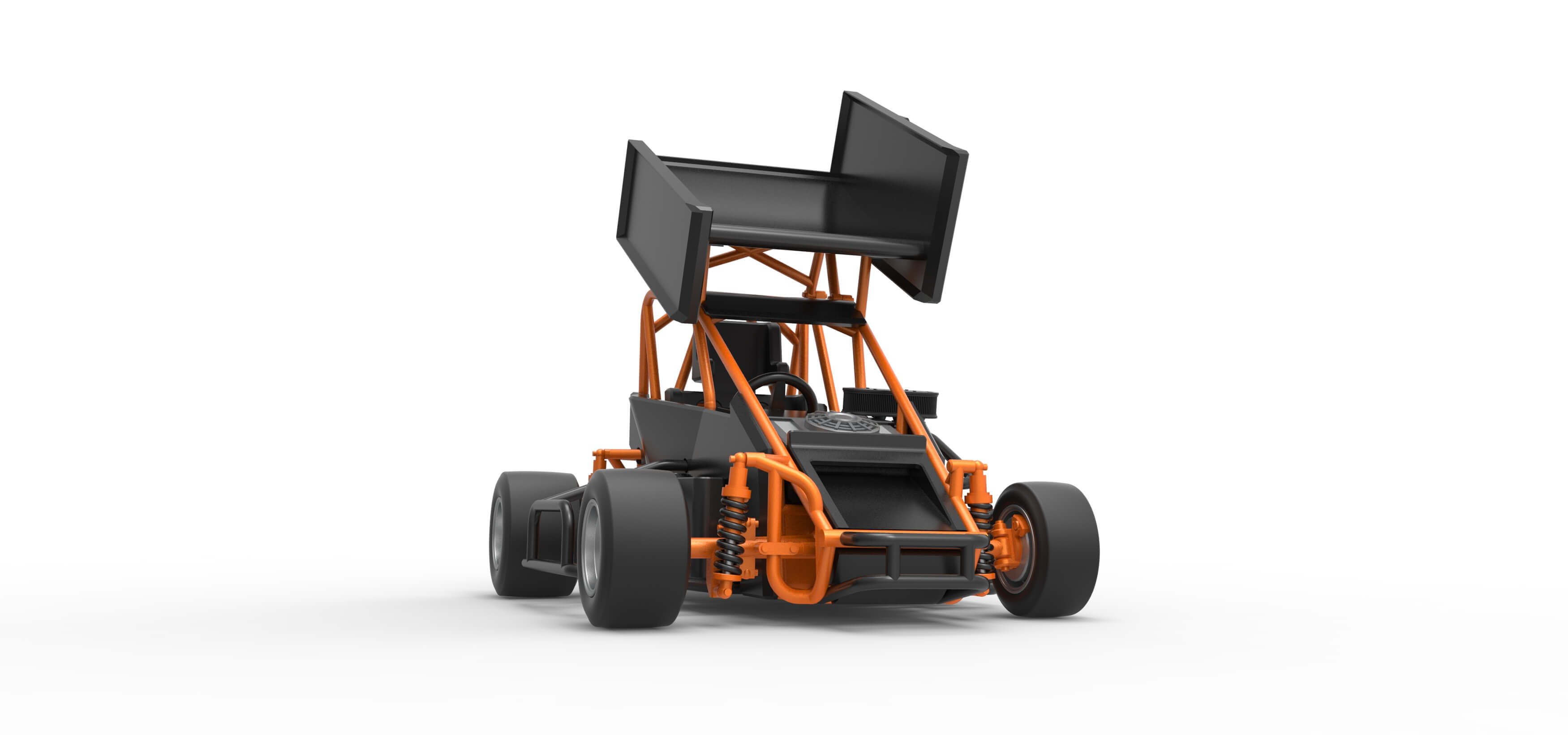 Pavement Winged 600 Micro Sprint Car 1:25 - 3D Model by TechItemsRock