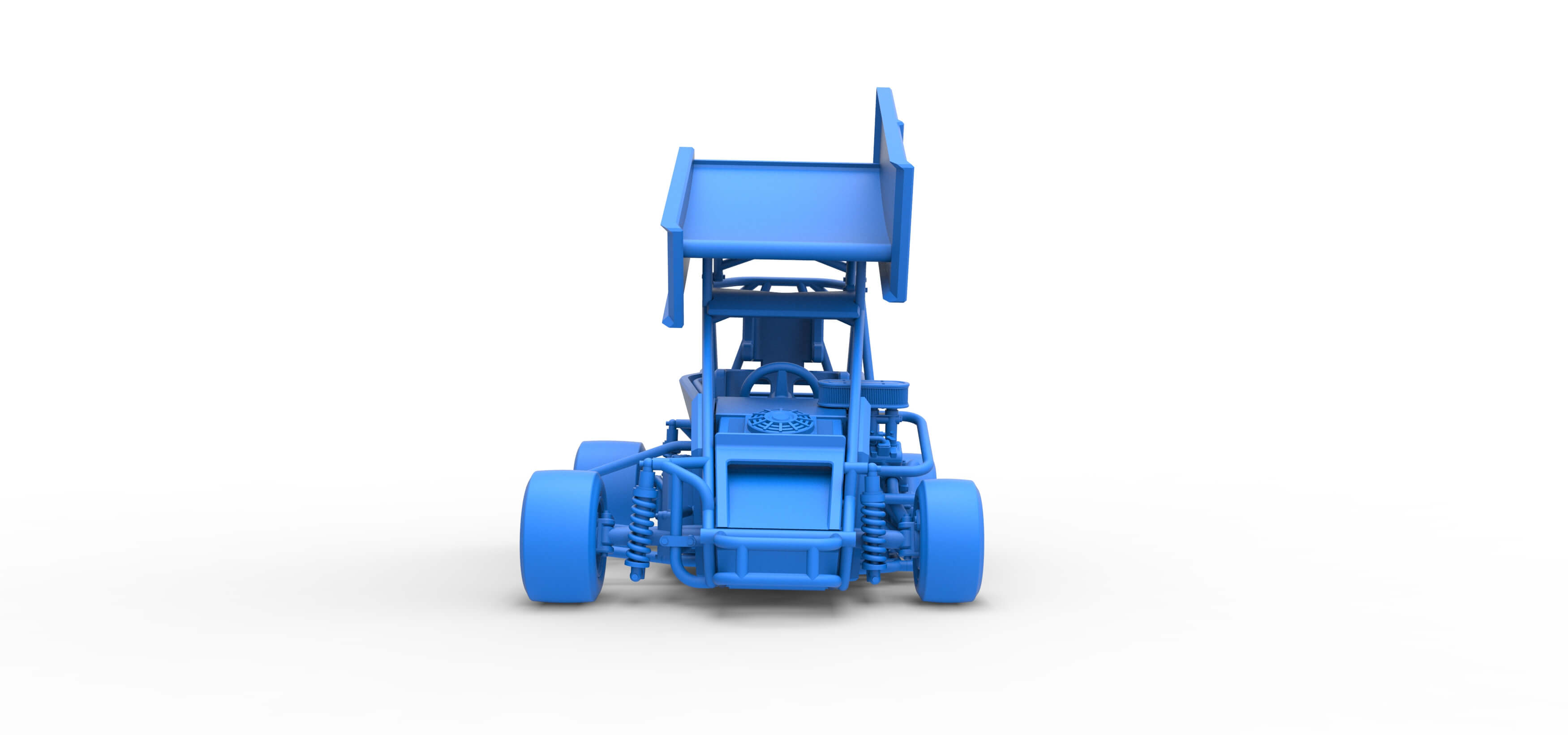 Pavement Winged 600 Micro Sprint Car 1:25 - 3D Model by TechItemsRock