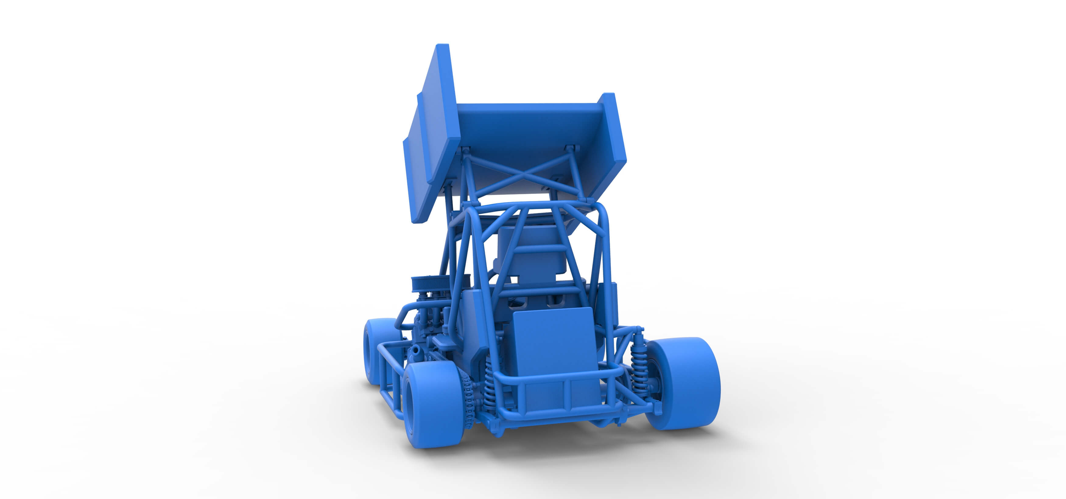 Pavement Winged 600 Micro Sprint Car 1:25 - 3D Model by TechItemsRock