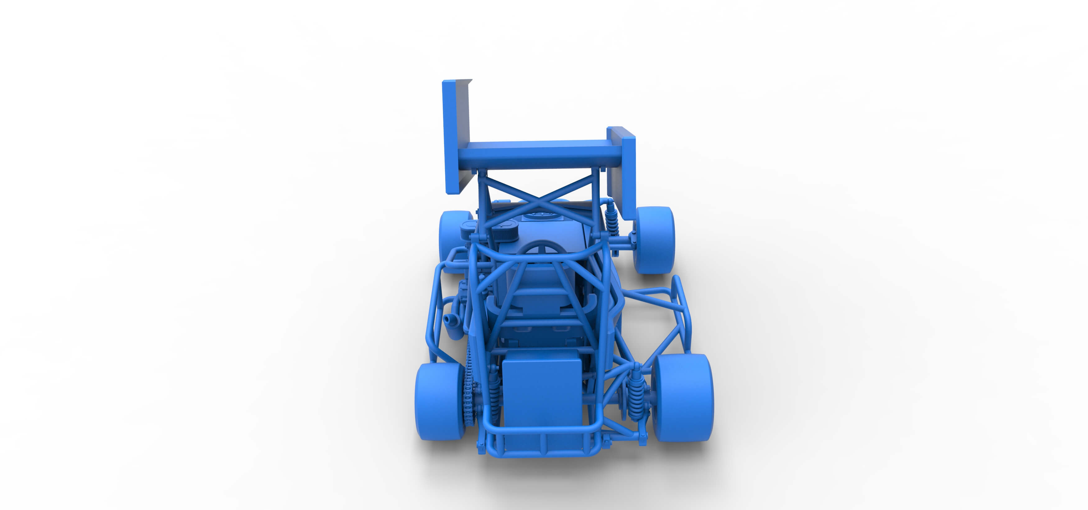 Pavement Winged 600 Micro Sprint Car 1:25 - 3D Model by TechItemsRock