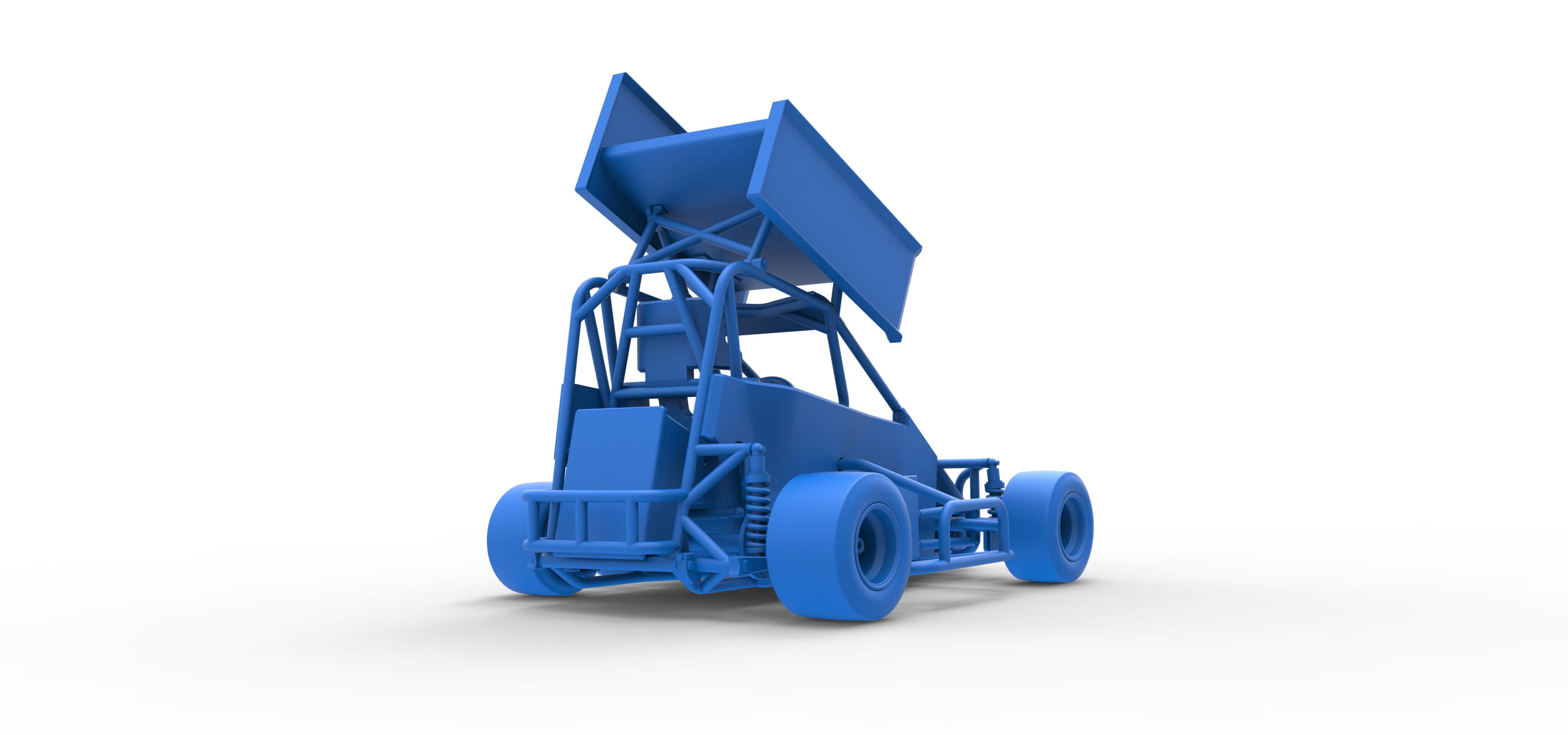 Pavement Winged 600 Micro Sprint Car 1:25 - 3D Model by TechItemsRock