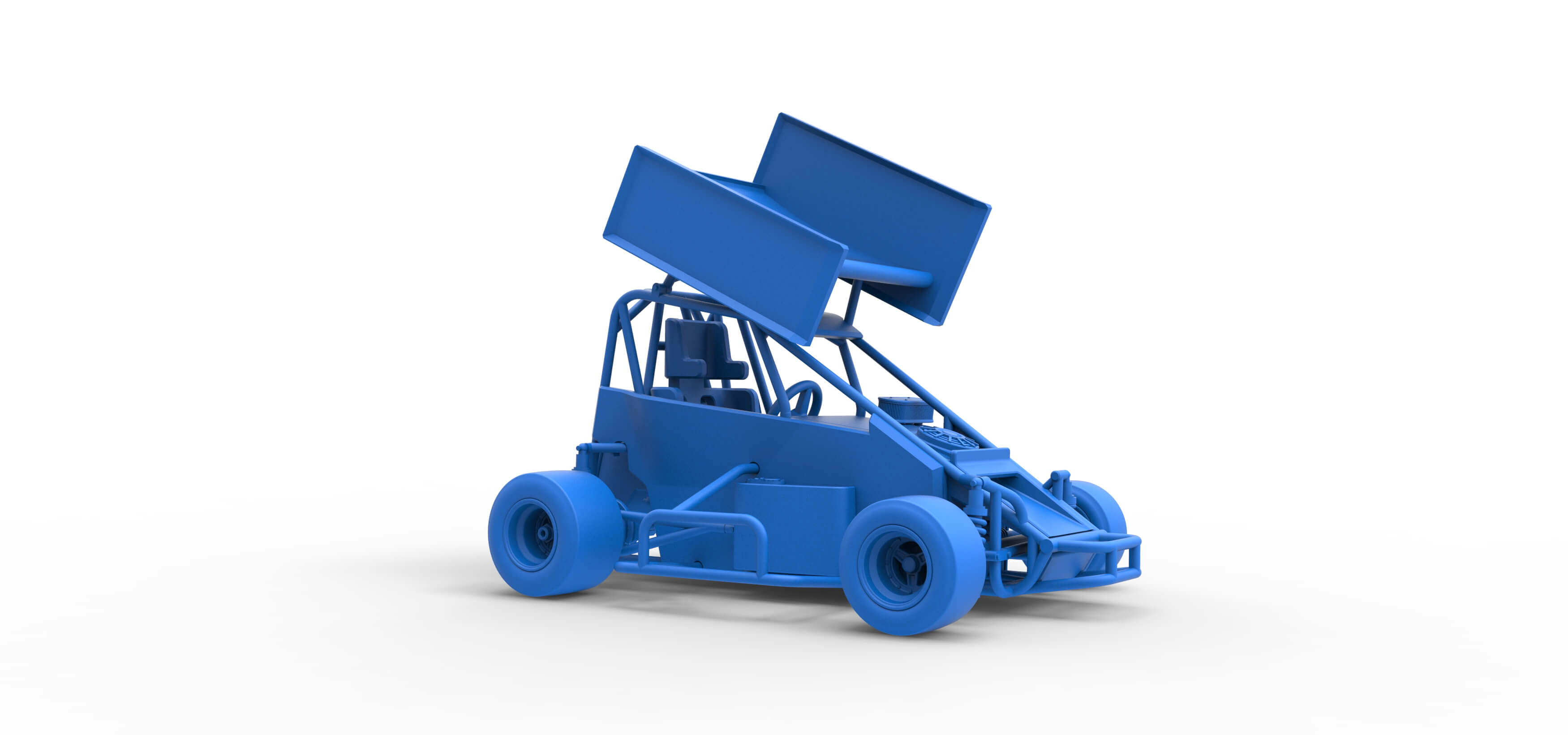 Pavement Winged 600 Micro Sprint Car 1:25 - 3D Model by TechItemsRock