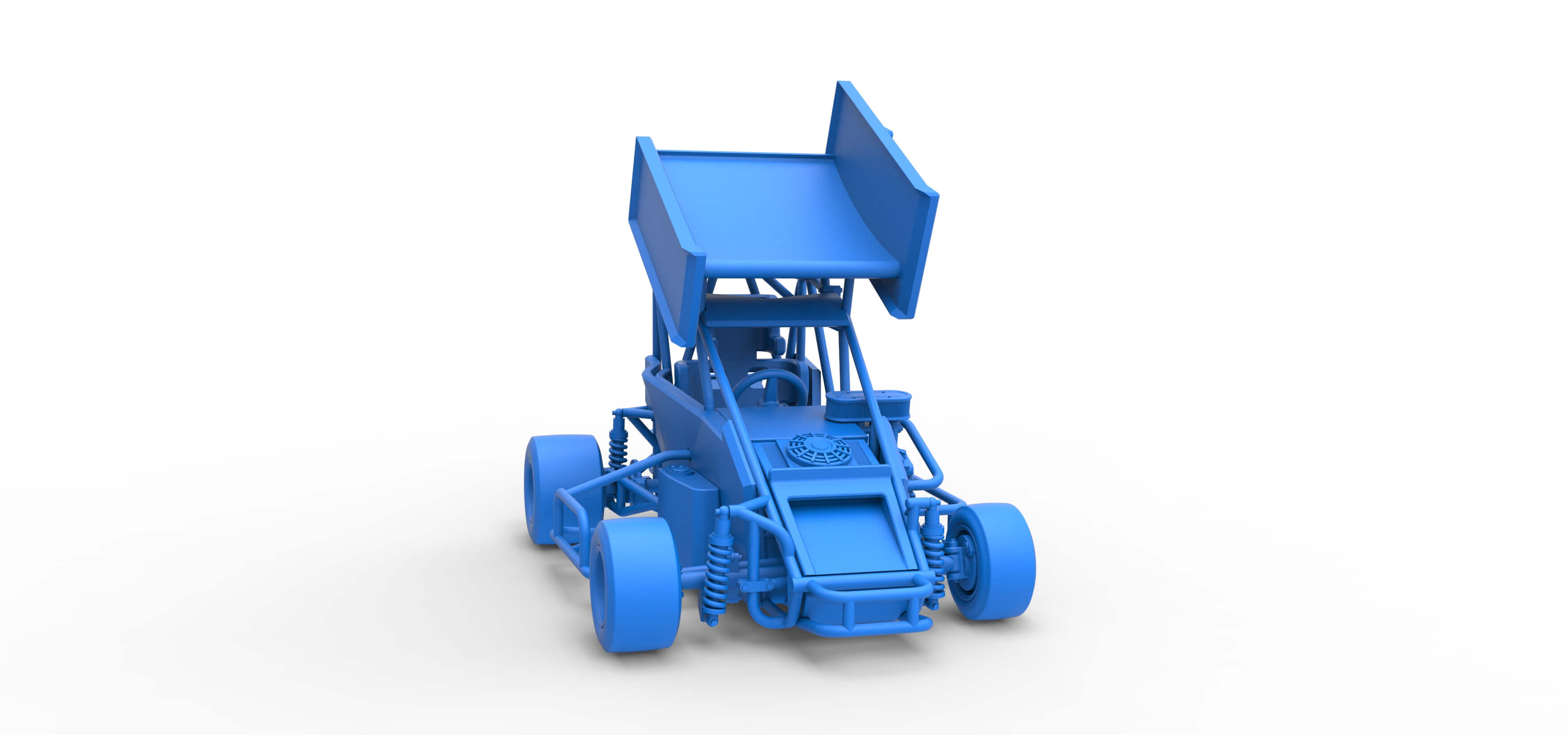 Pavement Winged 600 Micro Sprint Car 1:25 - 3D Model by TechItemsRock