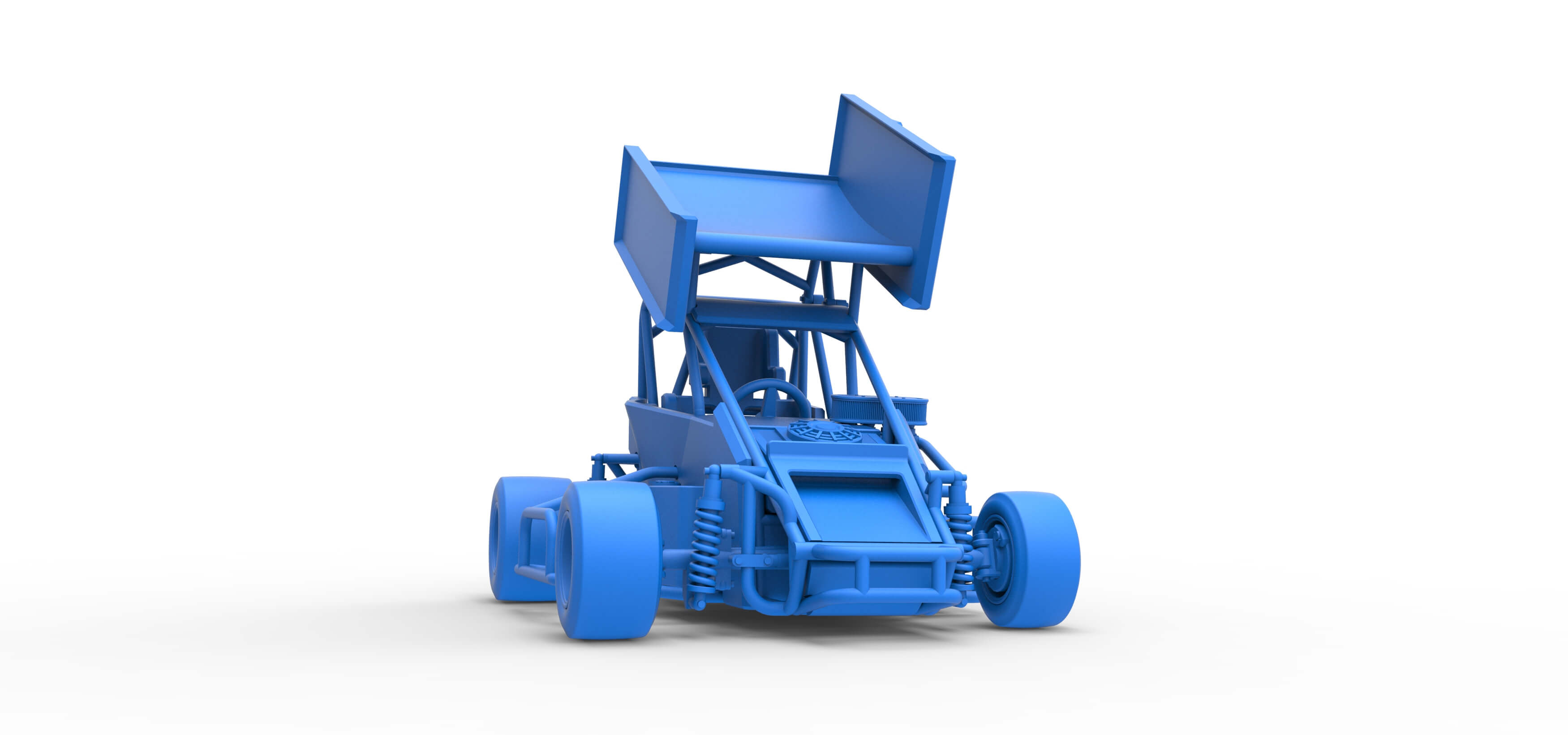 Pavement Winged 600 Micro Sprint Car 1:25 - 3D Model by TechItemsRock