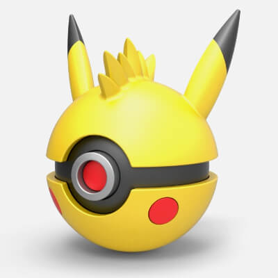 Pikachu Spike Orb - 3D Model by TechItemsRock