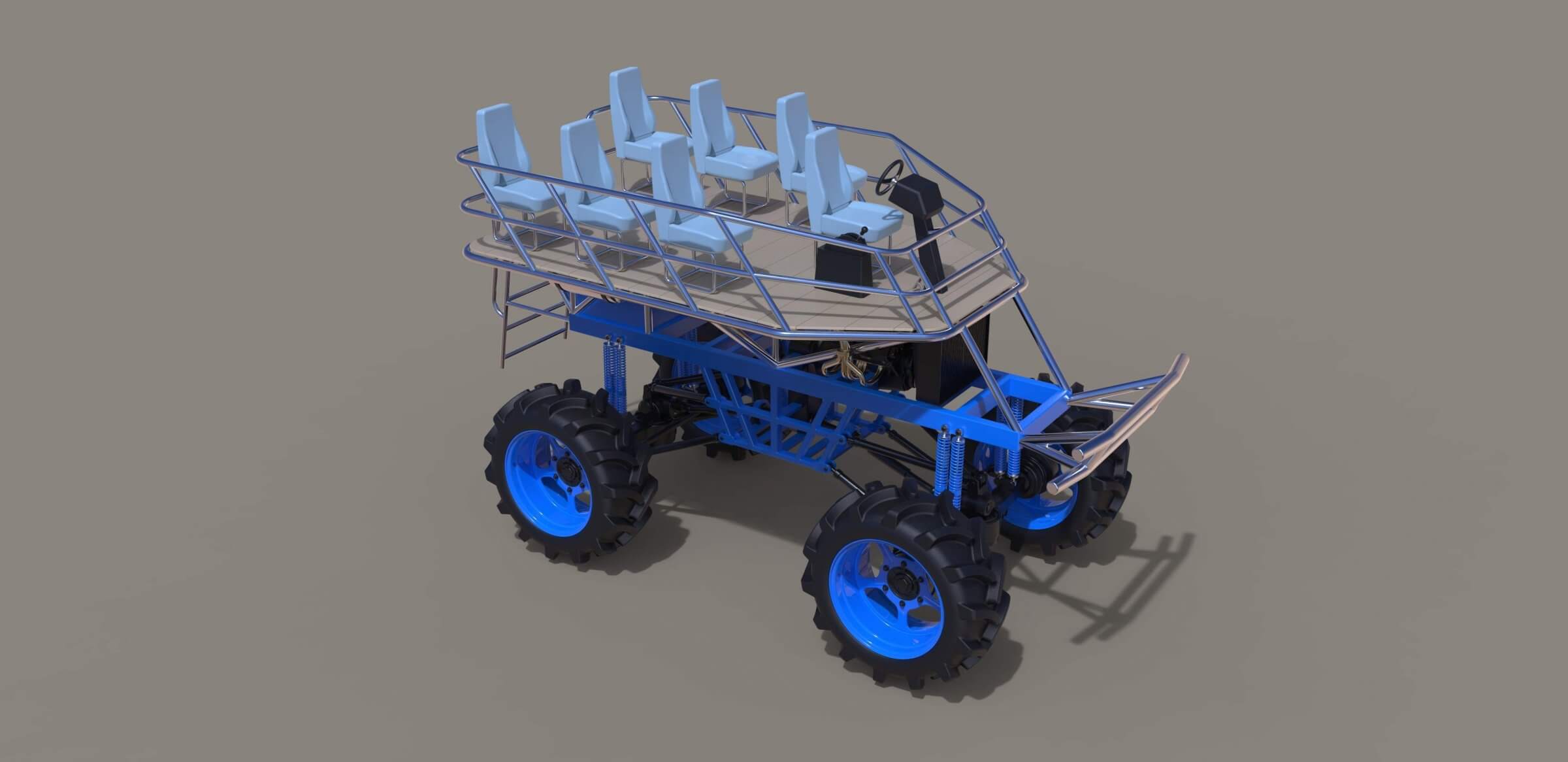 Platform Buggy - 3D Model by TechItemsRock