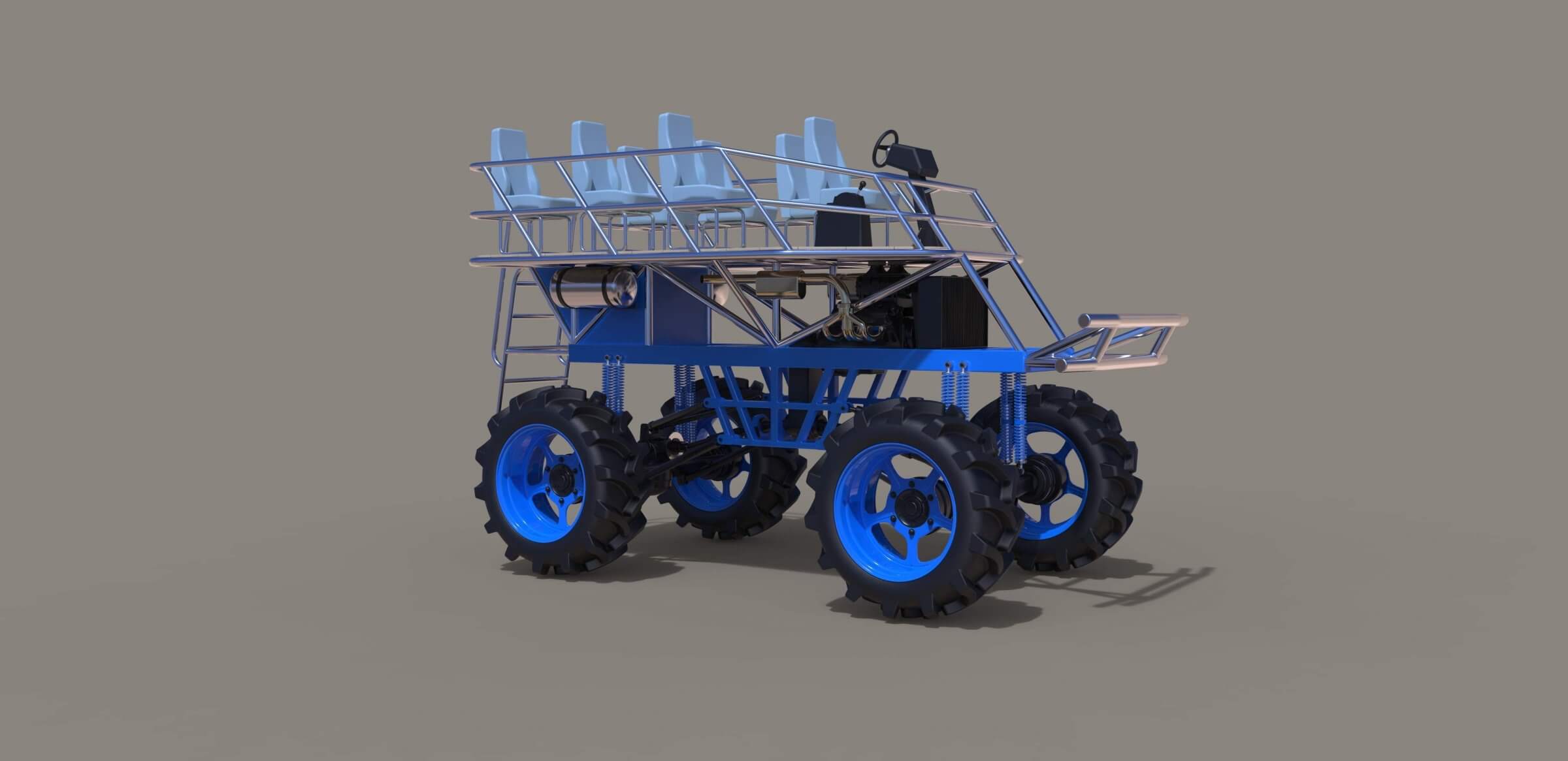 Platform Buggy - 3D Model by TechItemsRock