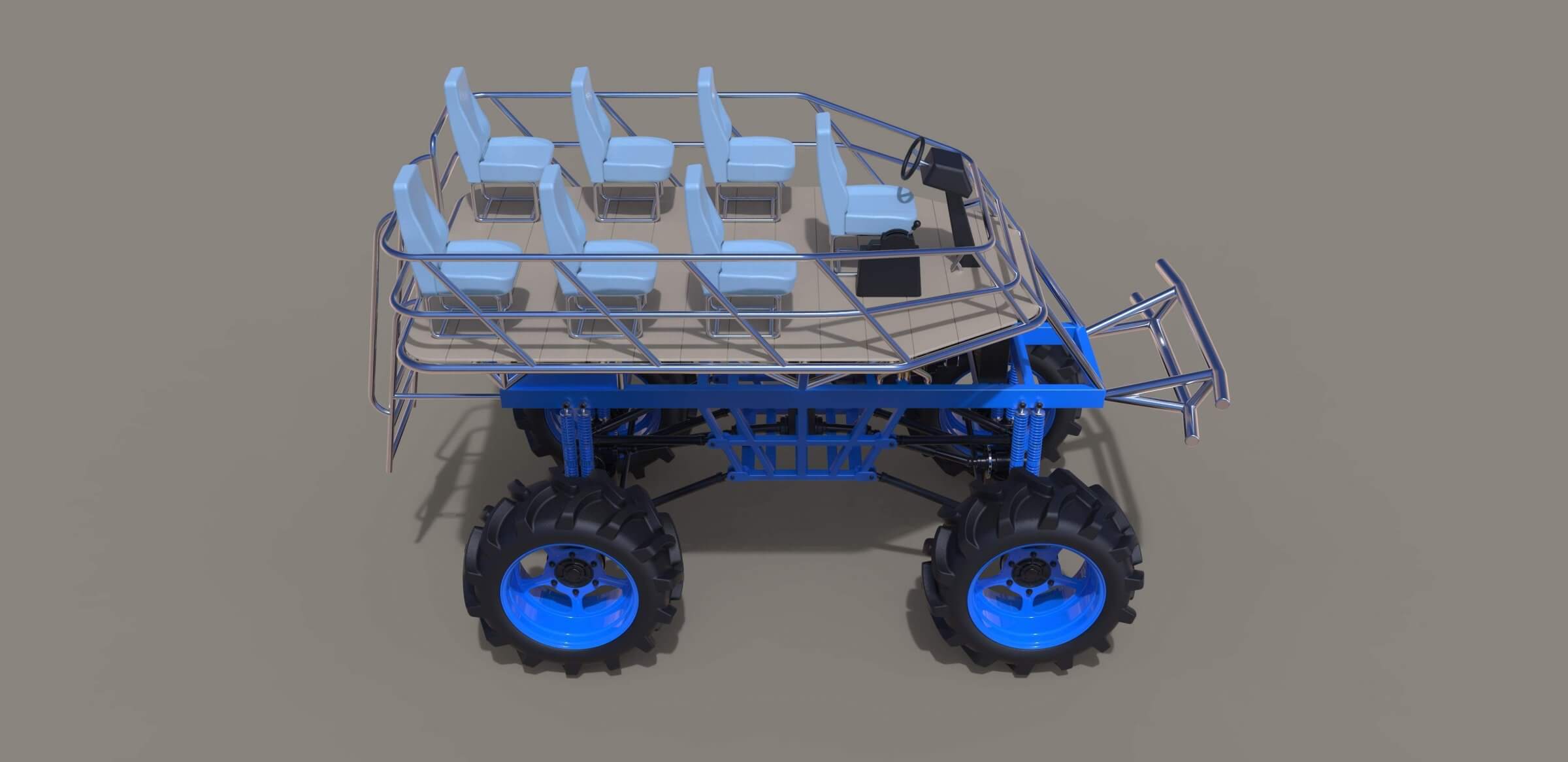 Platform Buggy 3d Model By Techitemsrock