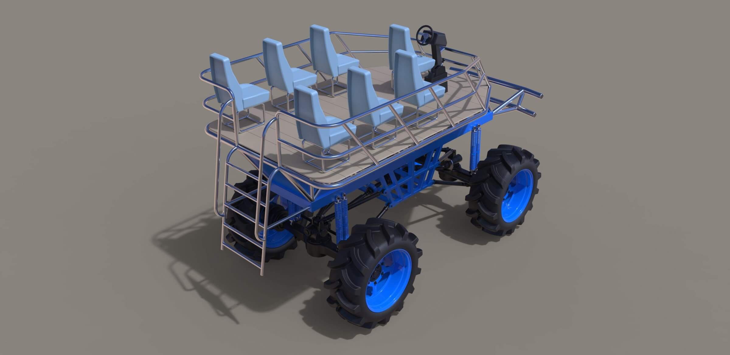 Platform Buggy - 3D Model by TechItemsRock