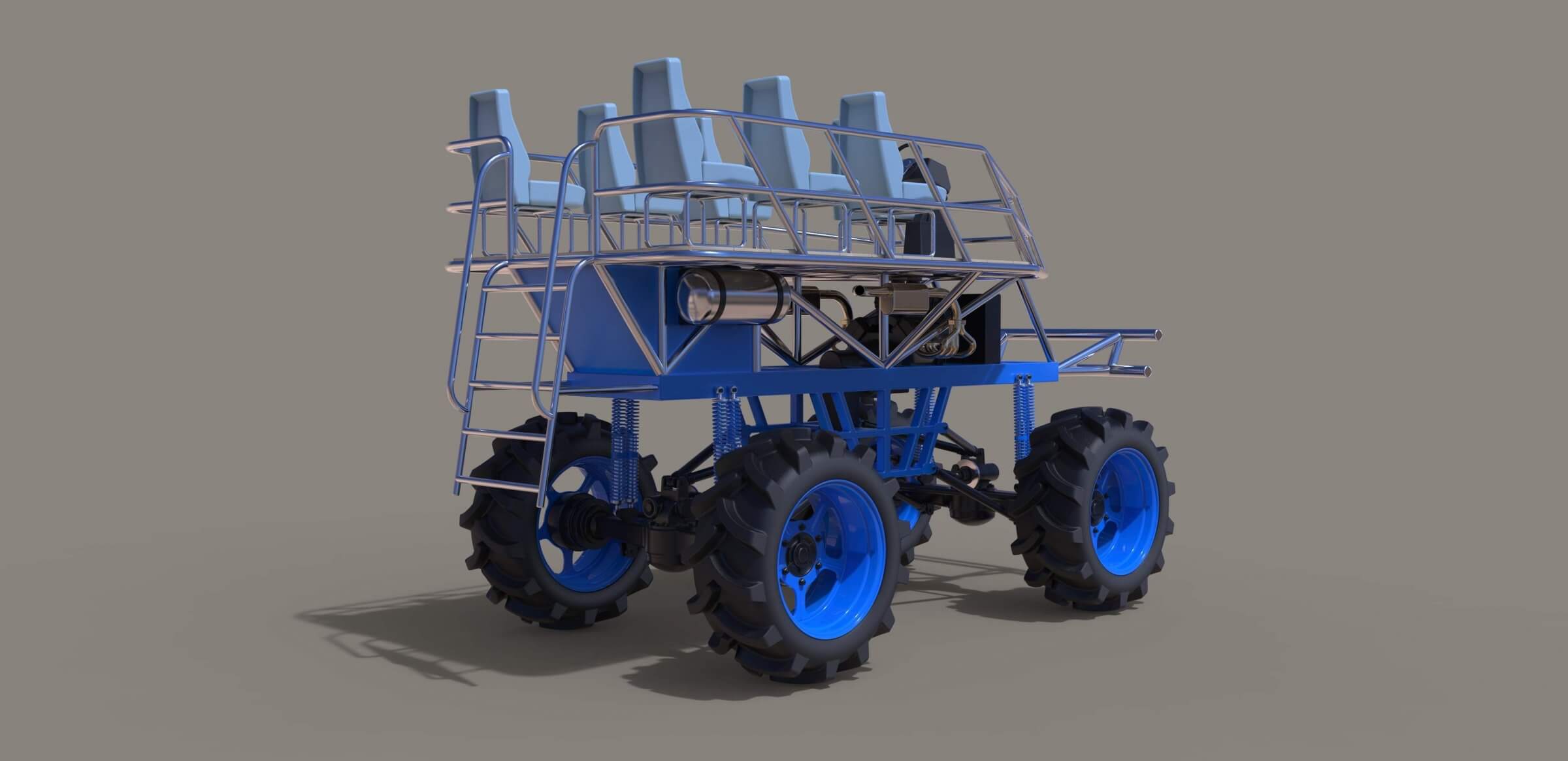 Platform Buggy - 3D Model by TechItemsRock